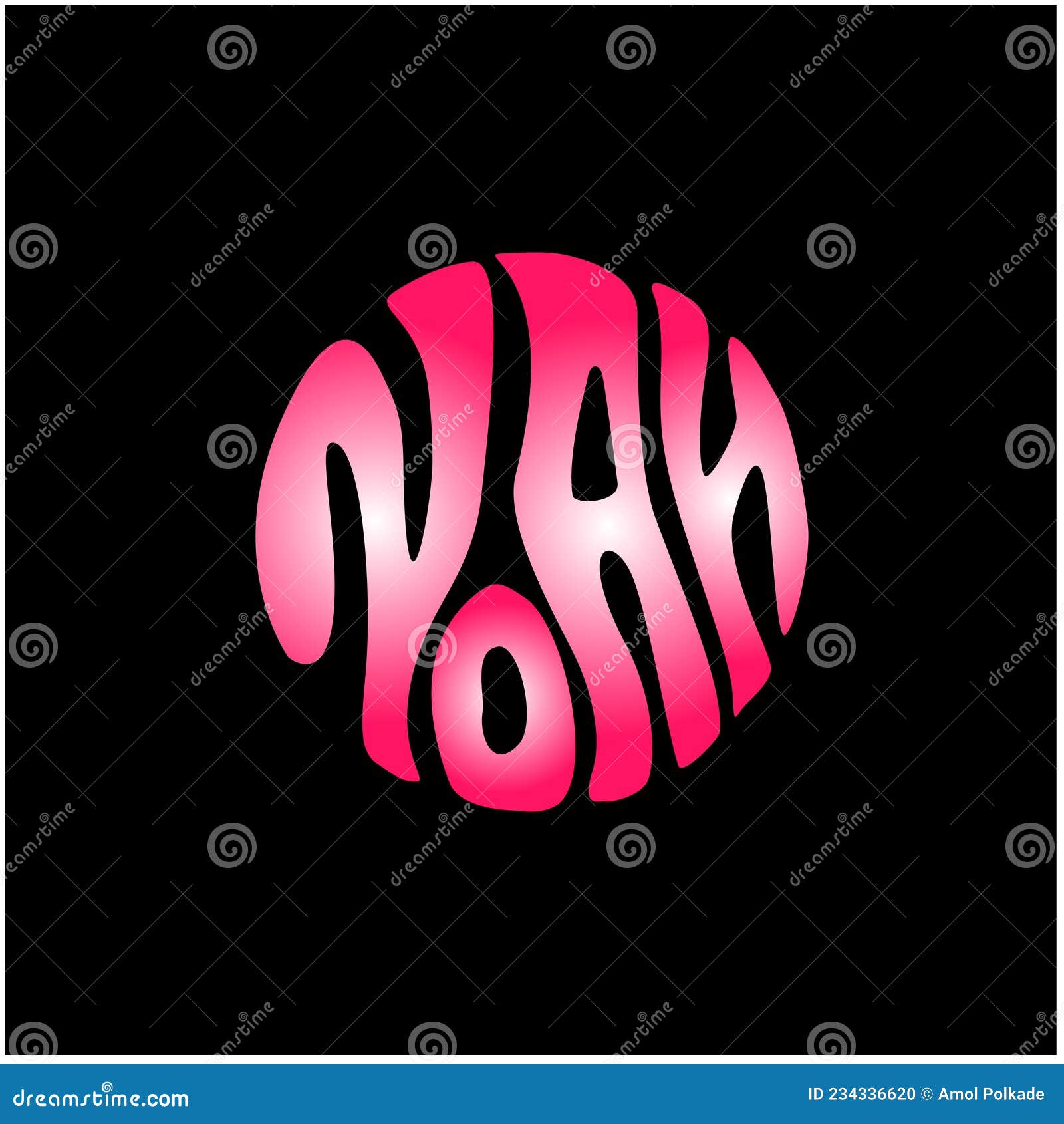 Noah Name Lettering Blue Tinsels Cartoon Vector | CartoonDealer.com ...