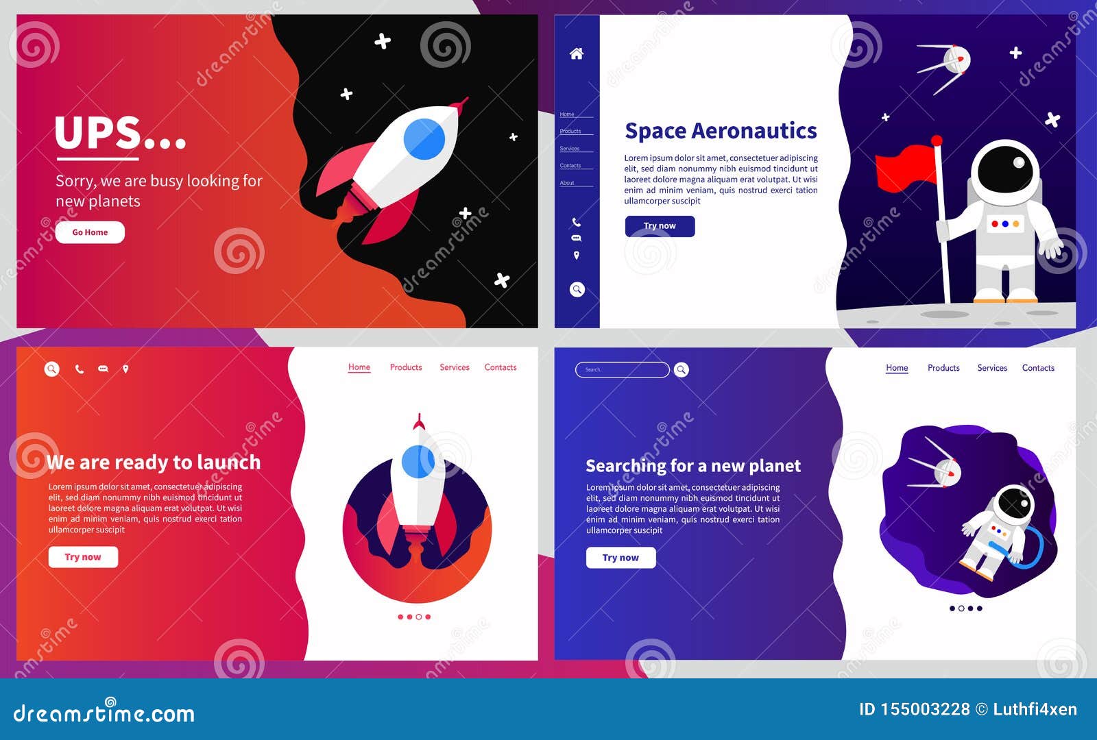 Simple User Interface UX, UI Screen Template for Mobile Smart Phone or ...