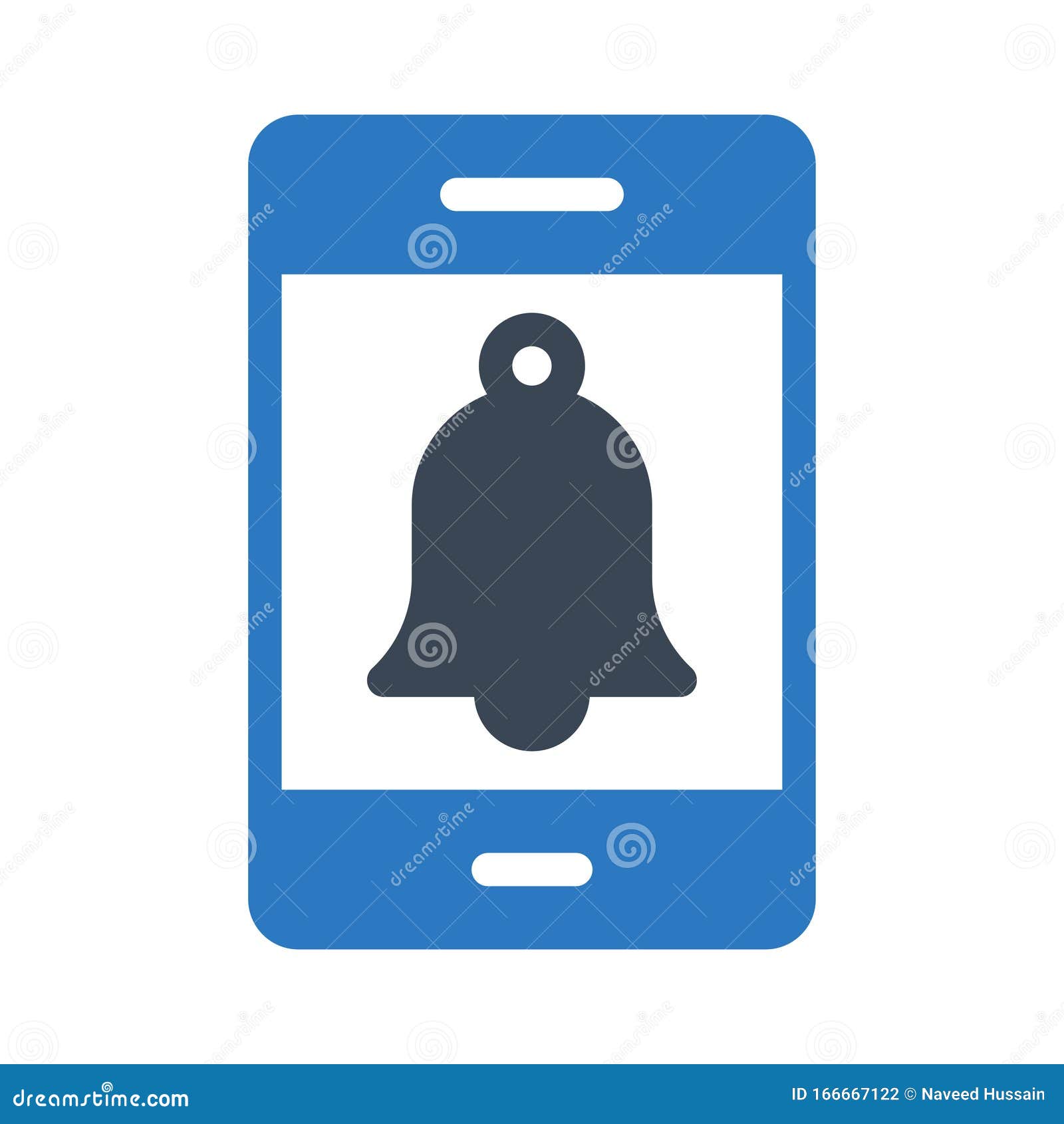Phone Notification Glyph Color Icon Stock Illustration - Illustration ...