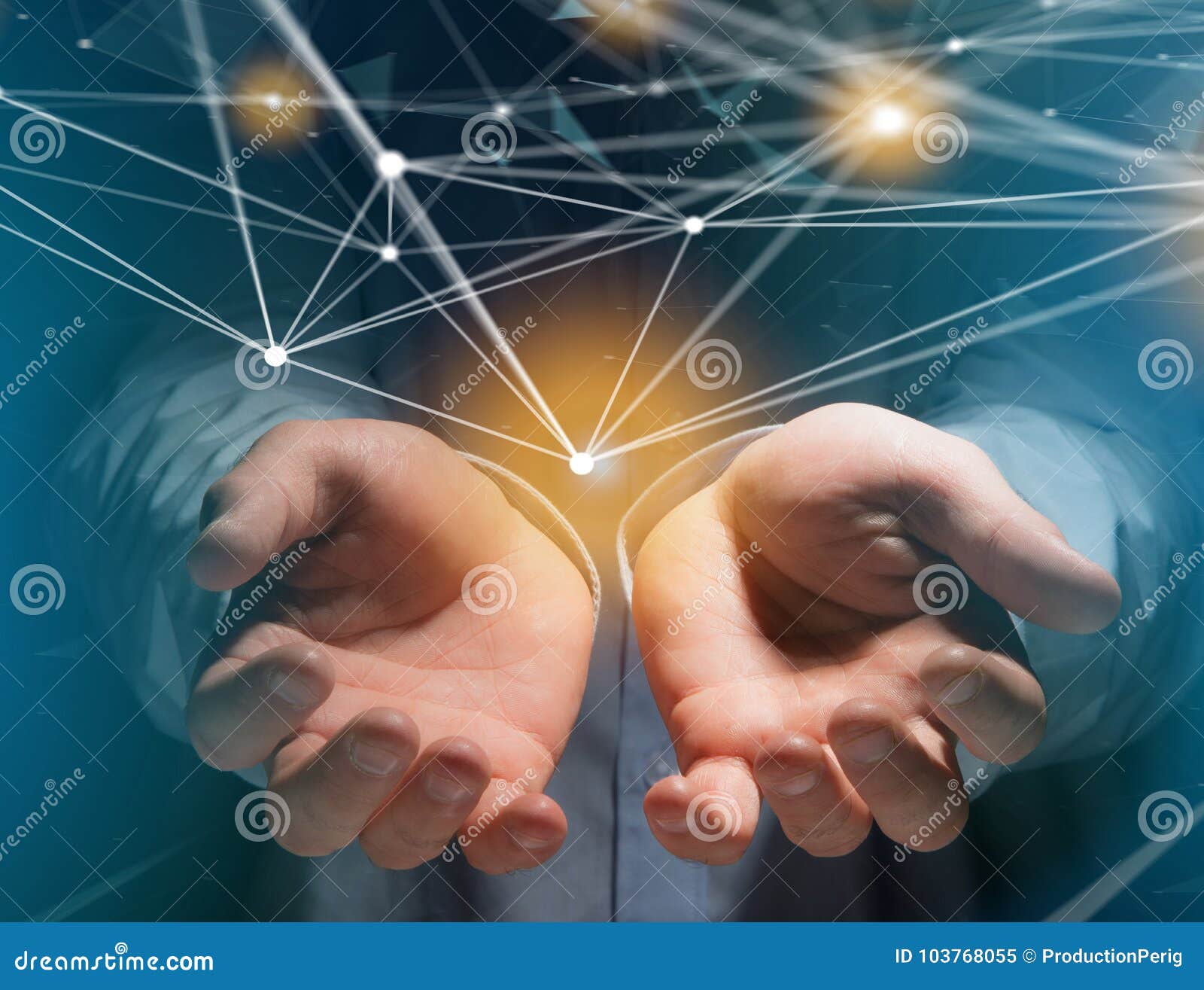 Web Operating System Screen and Network Connection Displayed on Stock ...