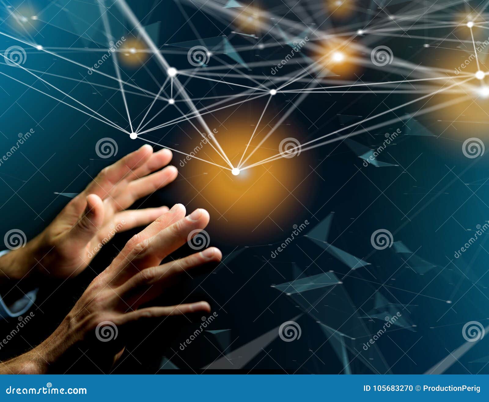 Web Operating System Screen and Network Connection Displayed on Stock ...