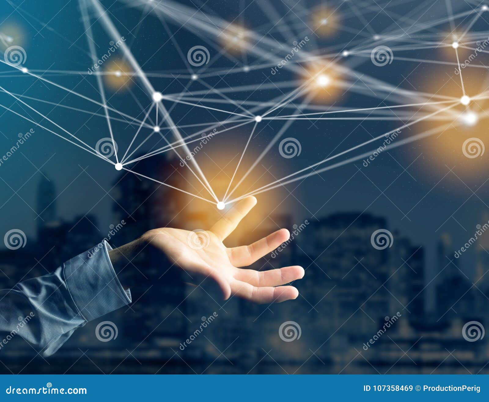 Web Operating System Screen and Network Connection Displayed on Stock ...