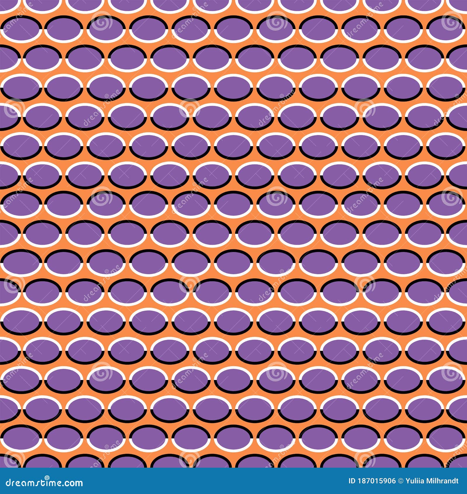 Optical Illusion. Pattern with Circles. Colorful Vector Stock ...