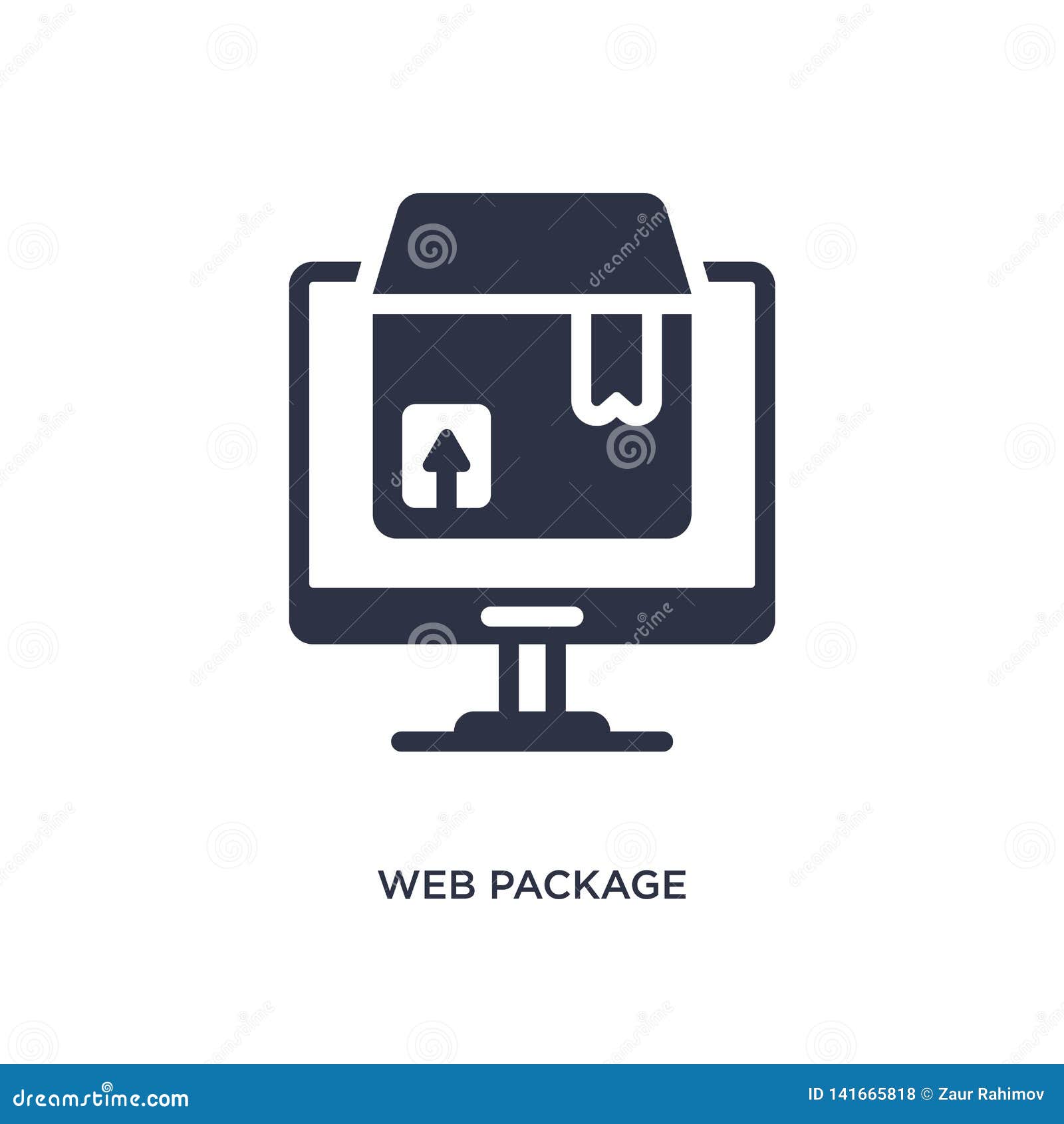 Web Package Icon on White Background. Simple Element Illustration from ...