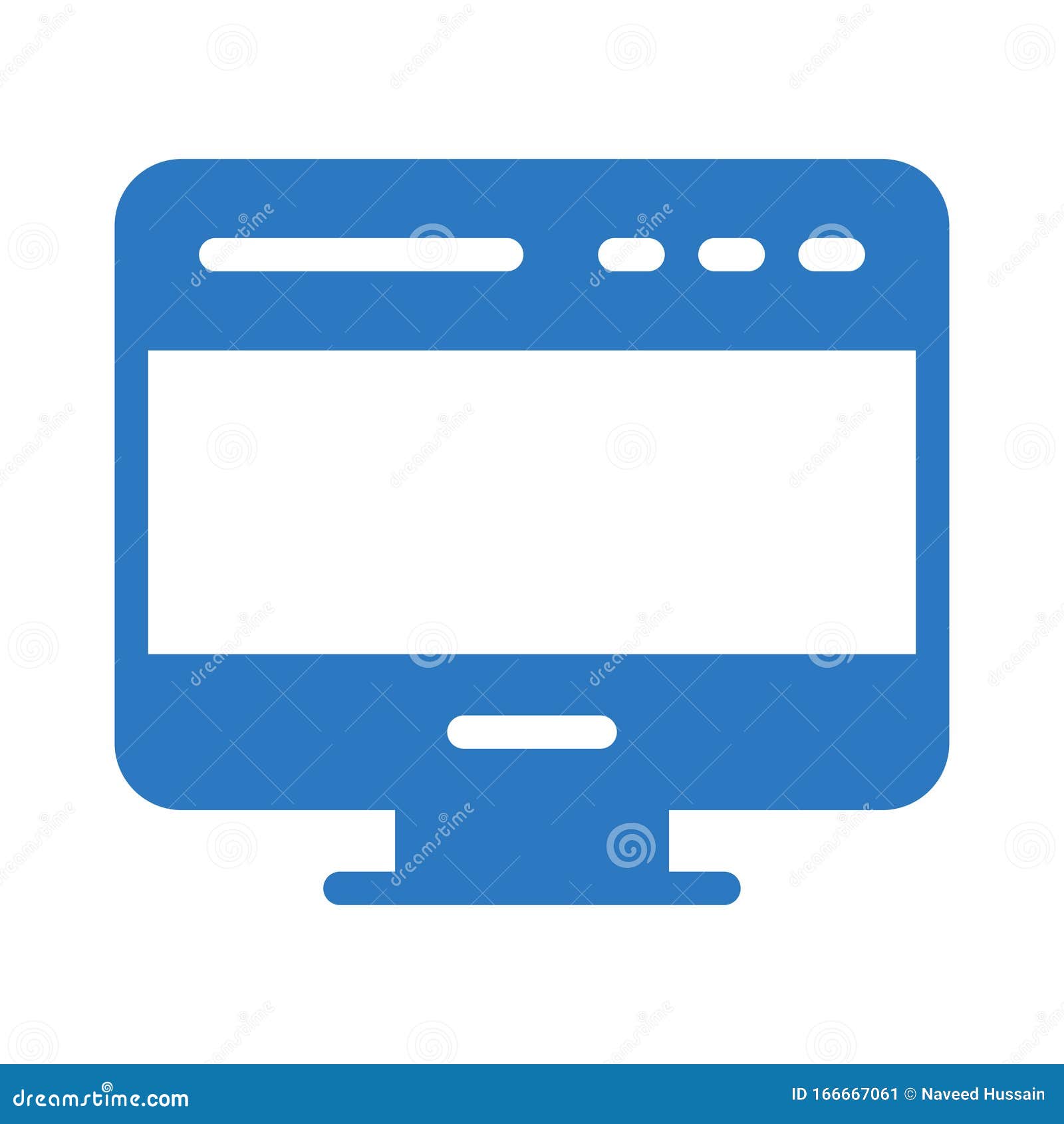 Web Screen Vector Glyph Color Icon Stock Illustration - Illustration of ...