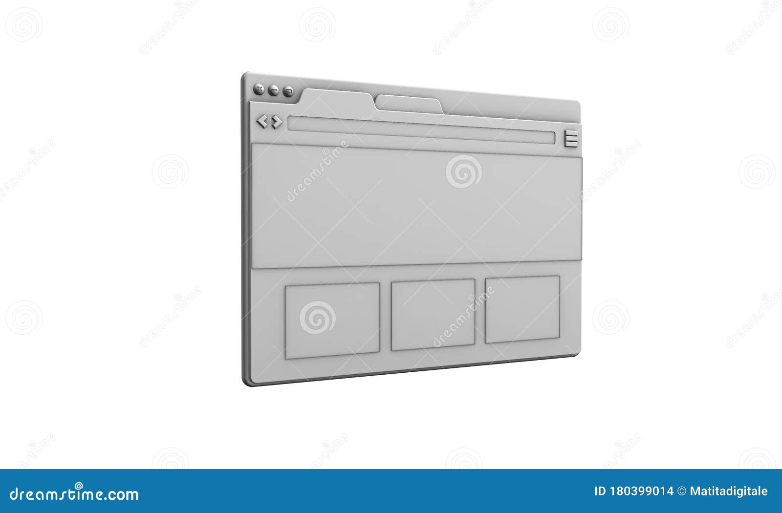 Web Page Complete with Browser Template Stock Photo - Image of ...