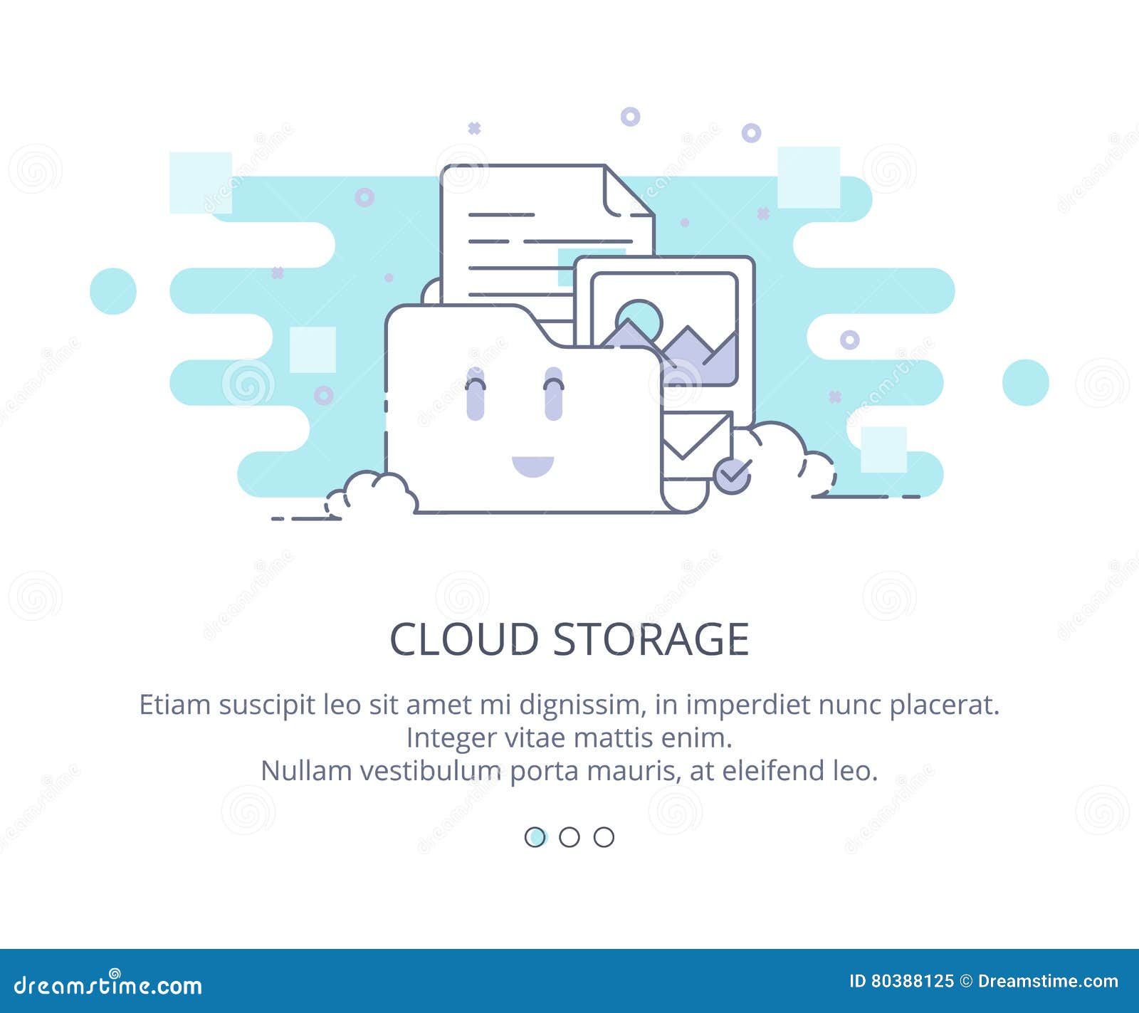 Web Page Design Template Of Cloud Computing And Storage Data Storage Cloud Computing Web