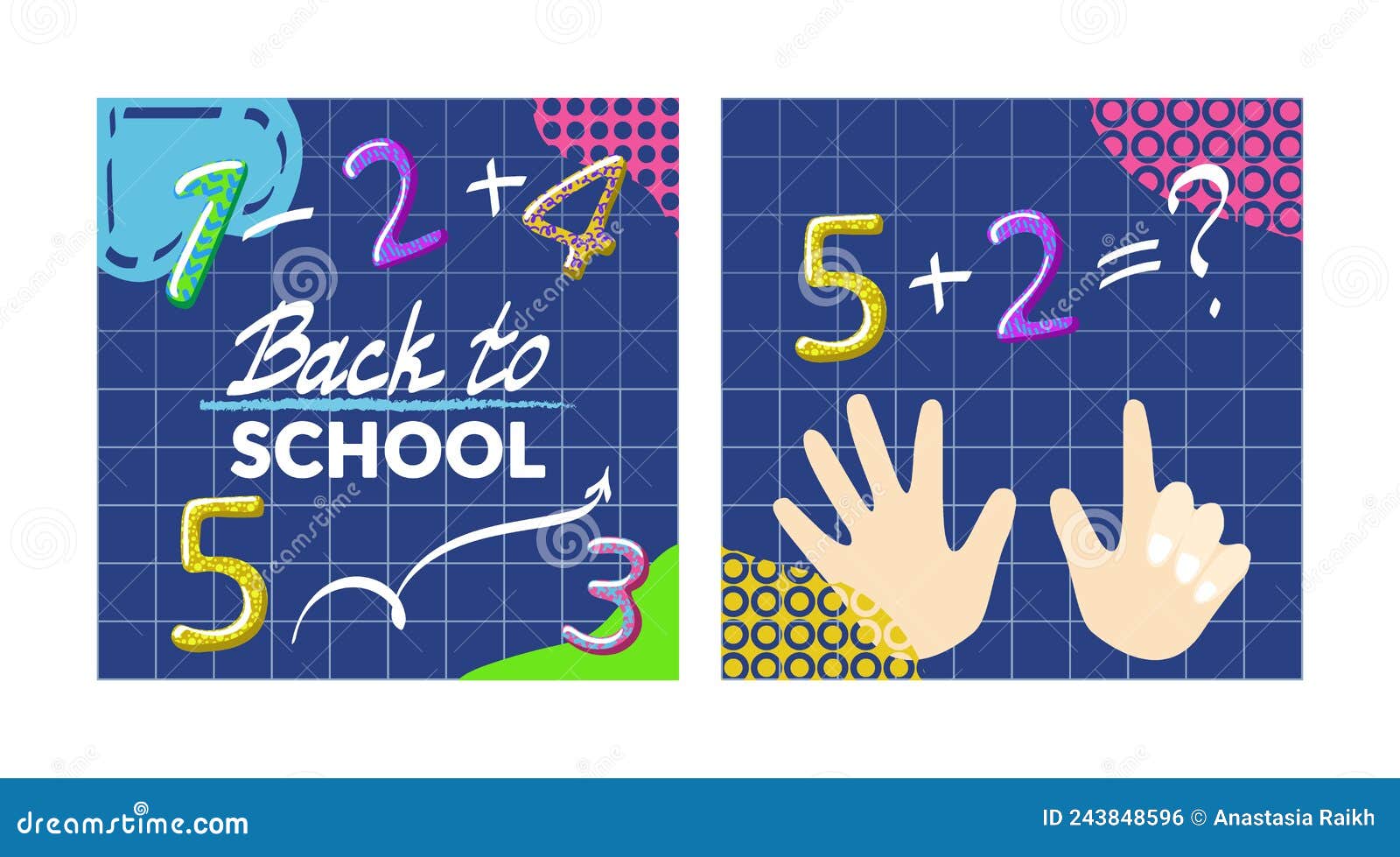 Web Page Design Template for a Mental Math School, Studio, Math Course ...