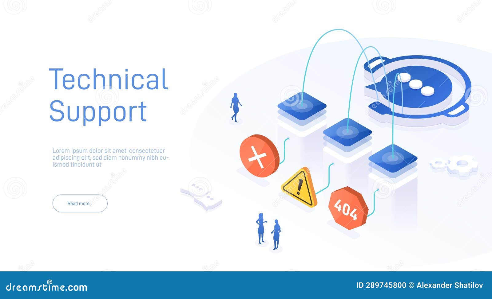 Web Page Design Templates for 24-7 Call Center Support. Isometric 24 ...