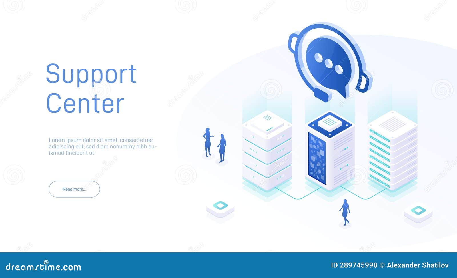Web Page Design Templates for 24-7 Call Center Support. Isometric 24 ...
