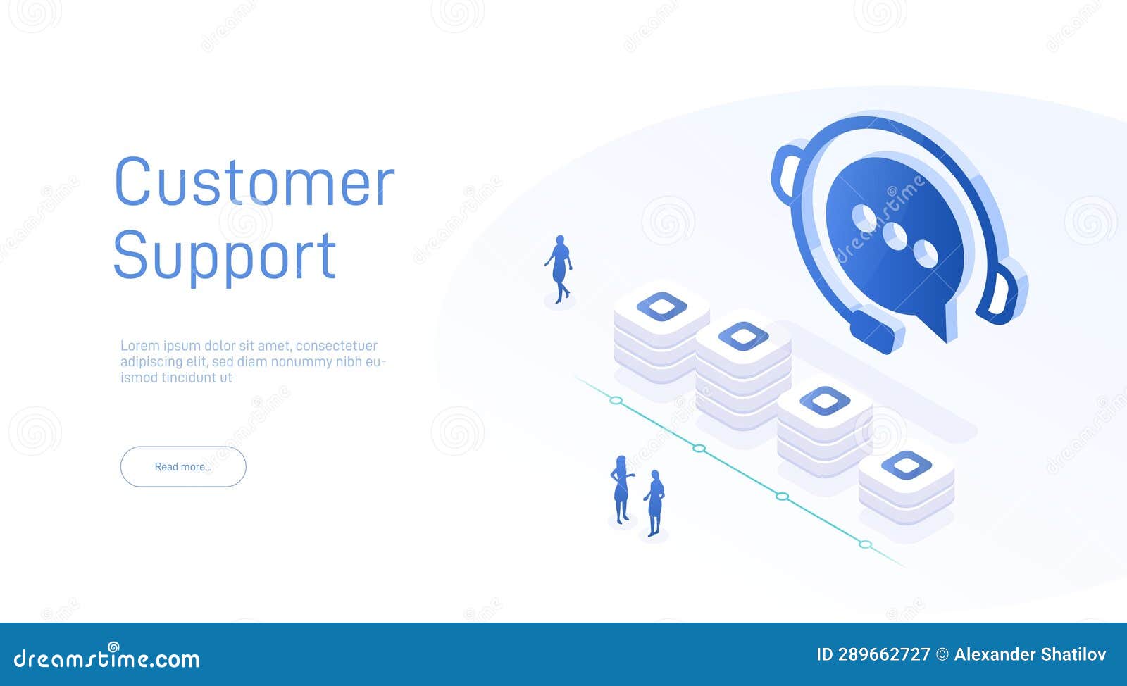 Web Page Design Templates for 24-7 Call Center Support. Isometric 24 ...