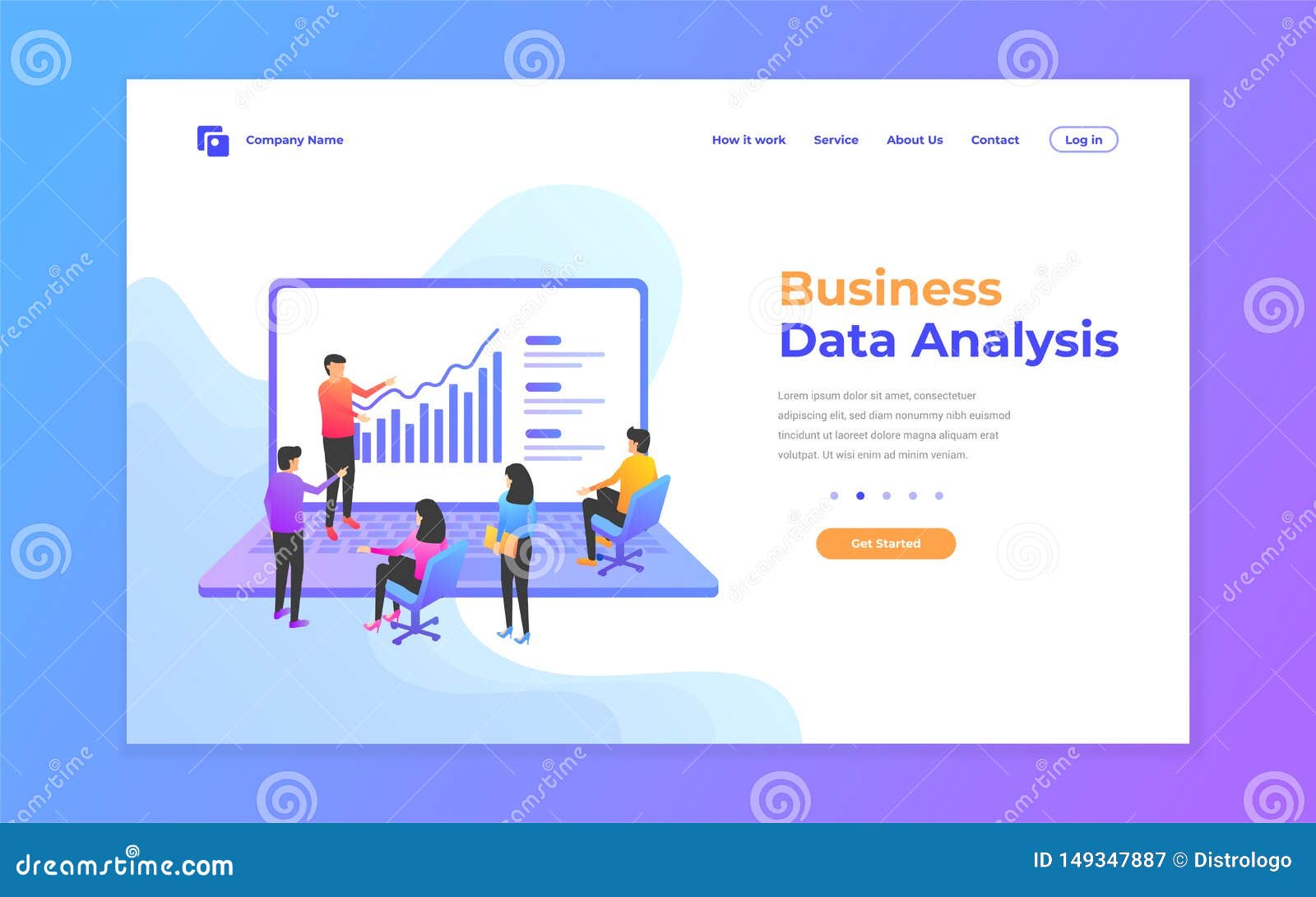Web Page Design Templates For Data Analysis Digital Marketing