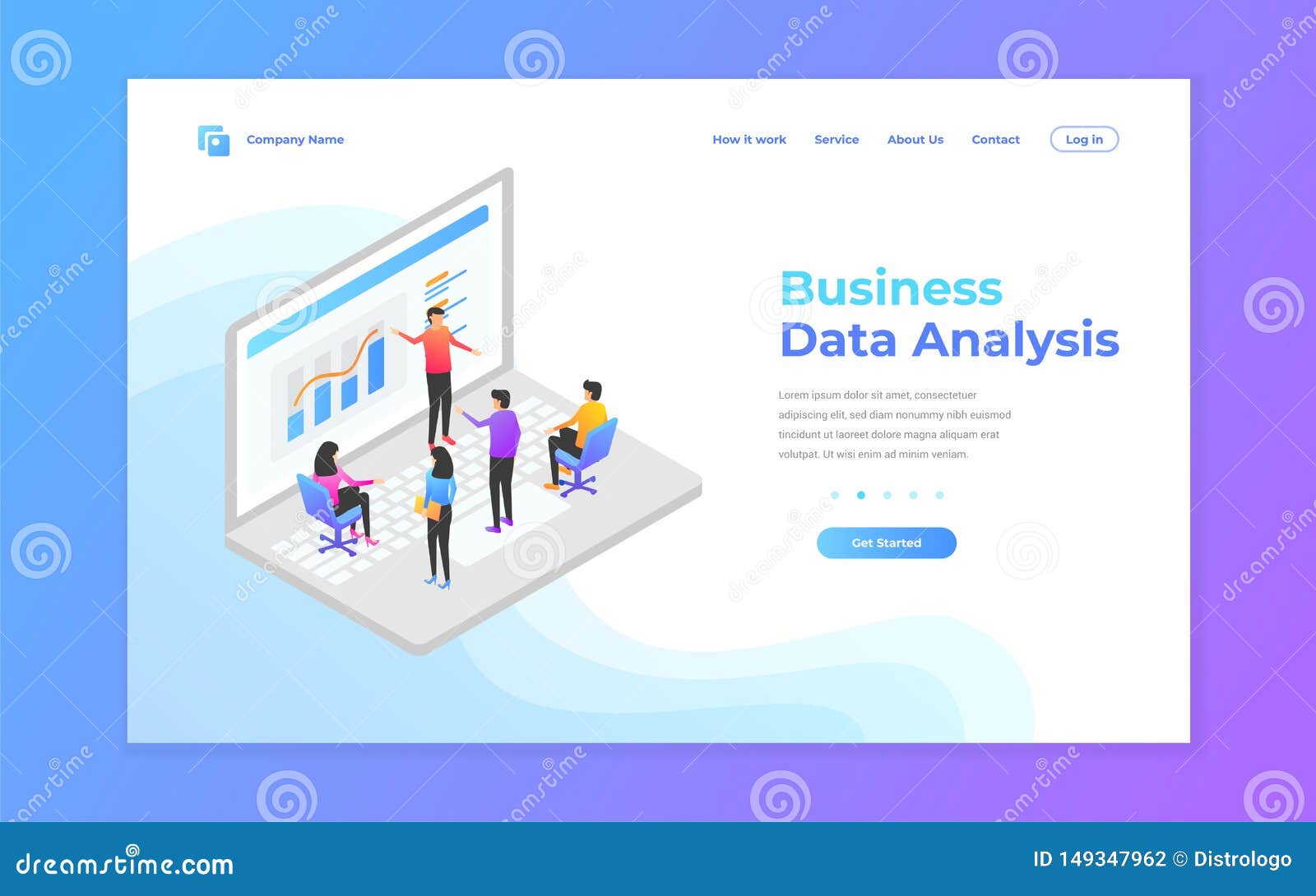 Web Page Design Templates For Data Analysis Digital Marketing