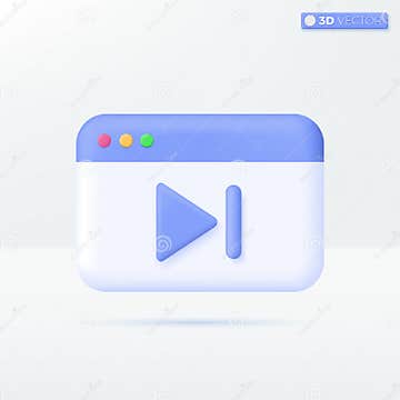 Web Page Development Icon Symbols. Coding Language, Programming, Software Concept. 3D Vector ...