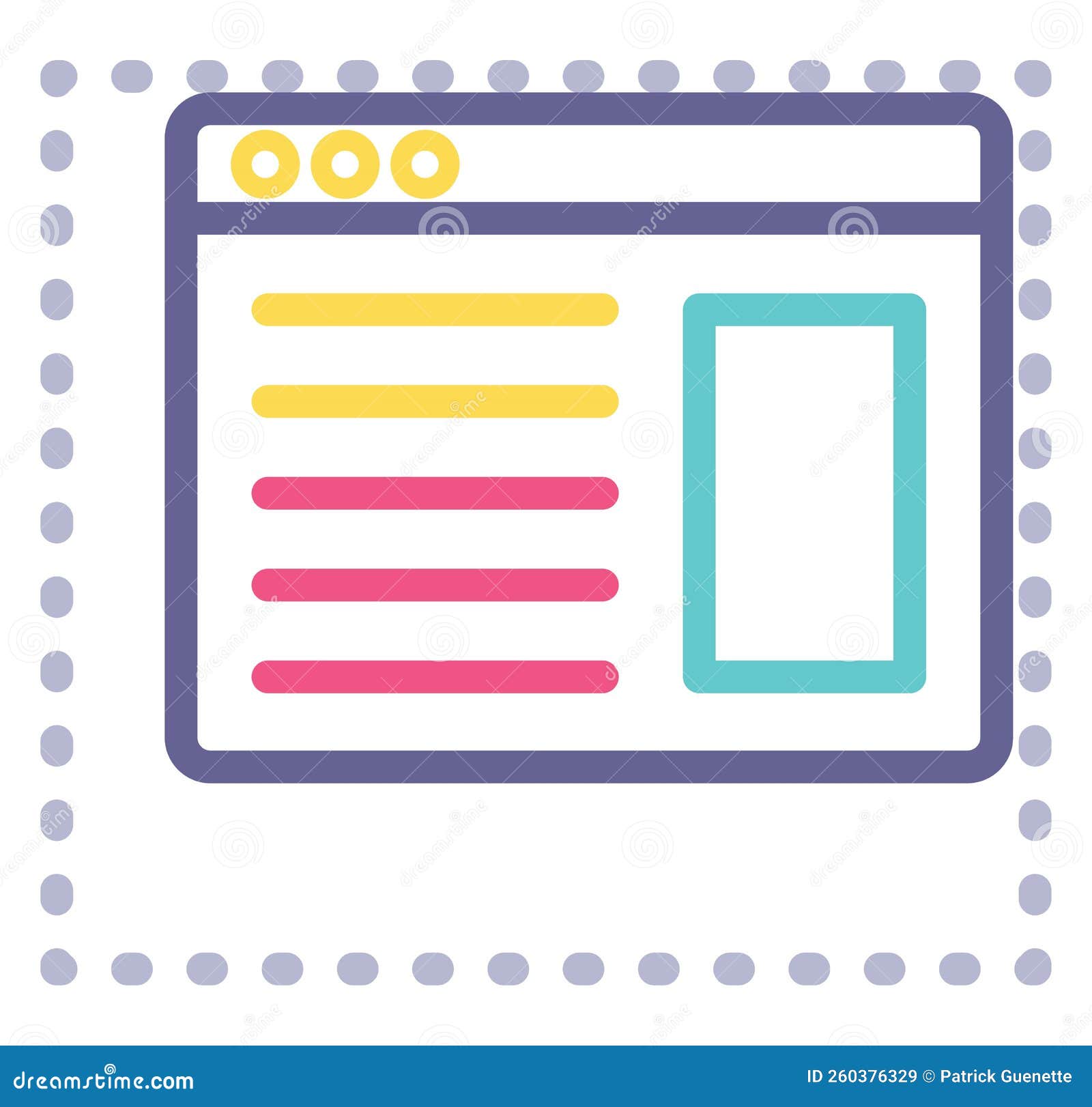Web page development, icon stock vector. Illustration of user - 260376329