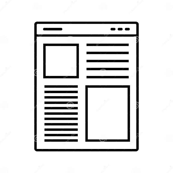 Web Page Editable and Resizeable Vector Icon Stock Vector ...