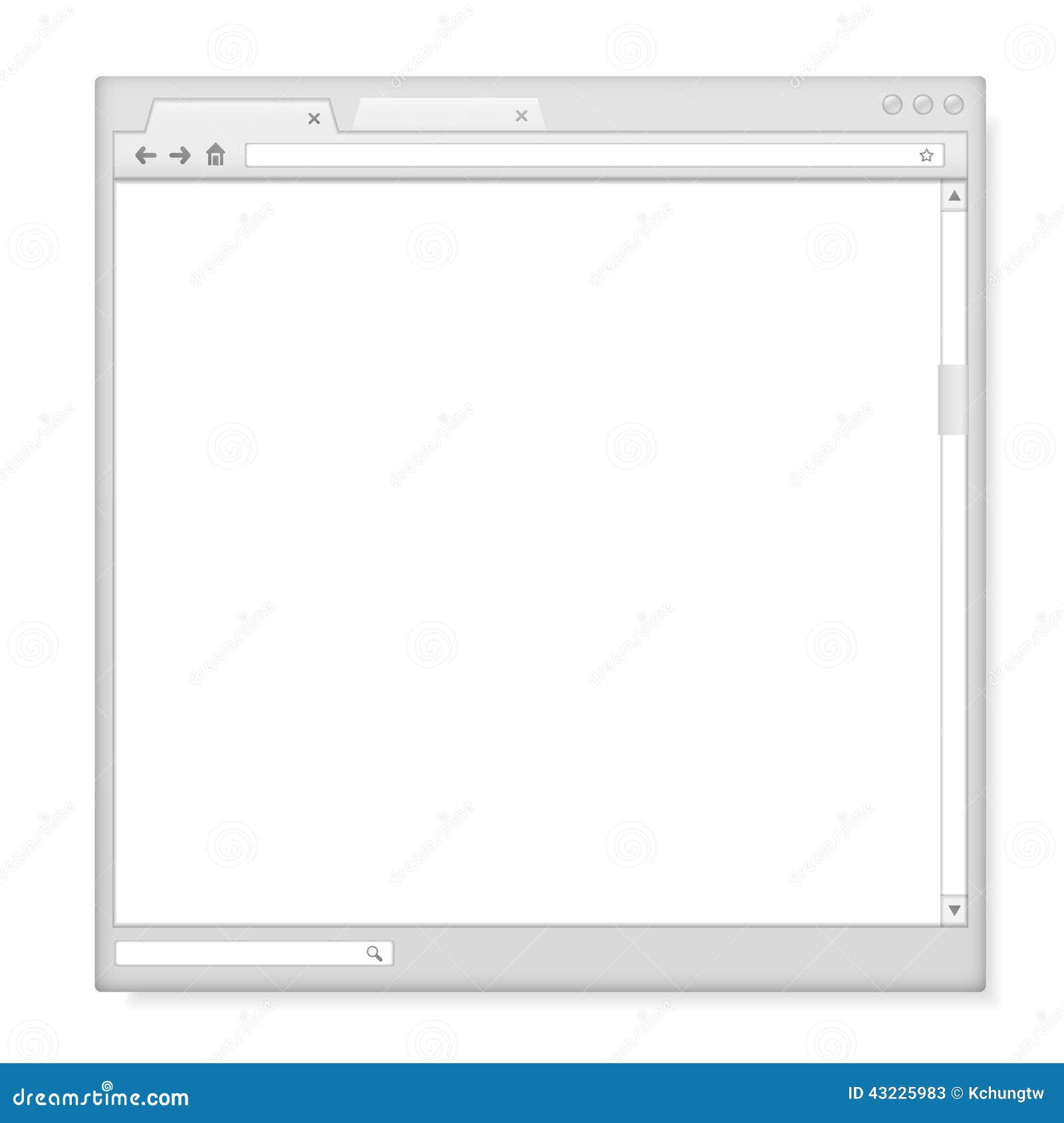 Web page em branco ilustração do vetor. Ilustração de objetos - 43225983