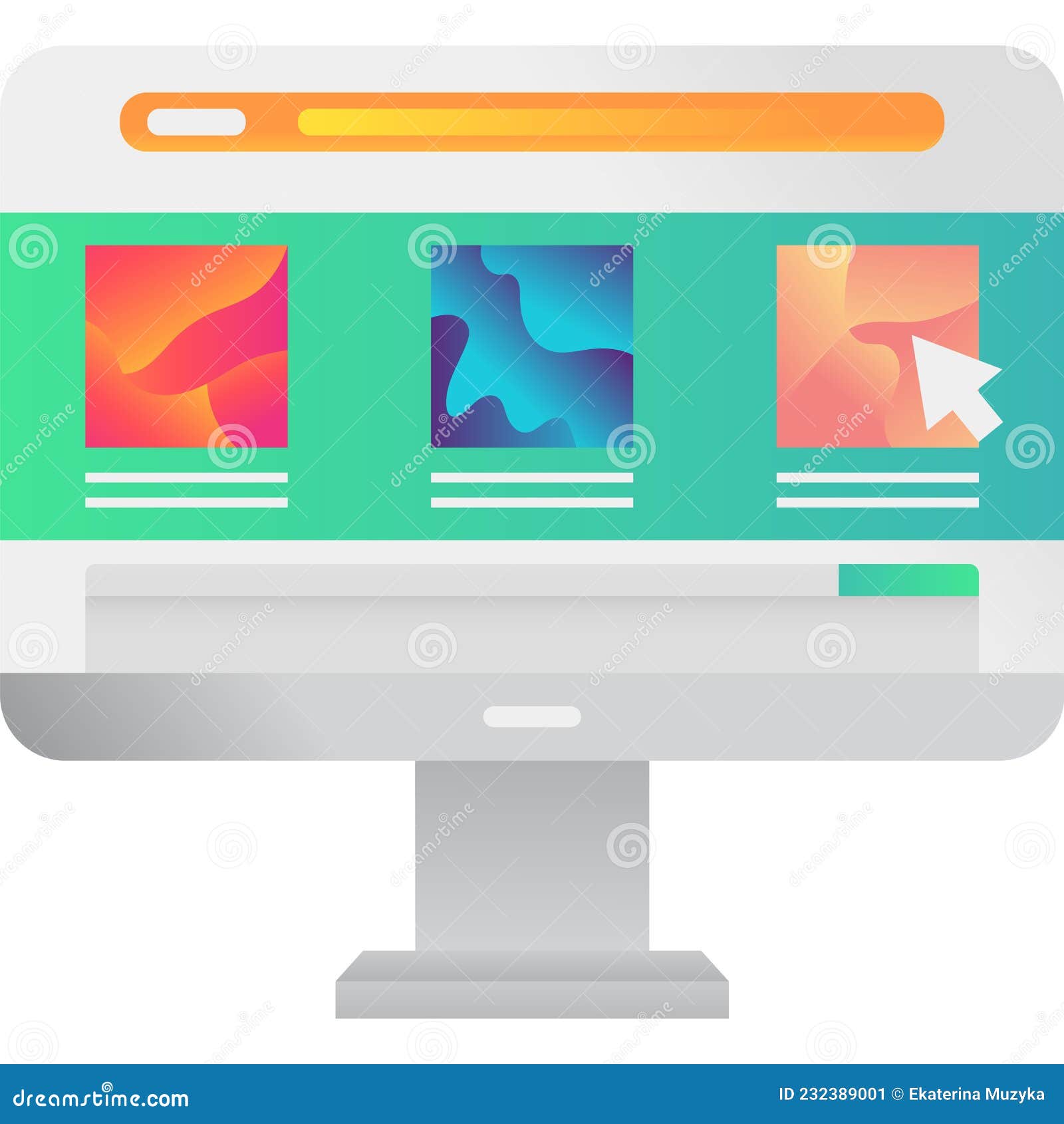 Web Page Explore Vector Icon Isolated on White Stock Vector ...