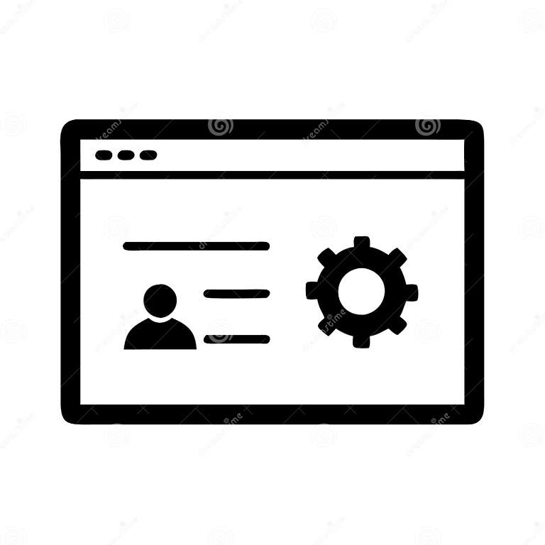 Web Page Interface Settings Vector for Software Development and UI ...