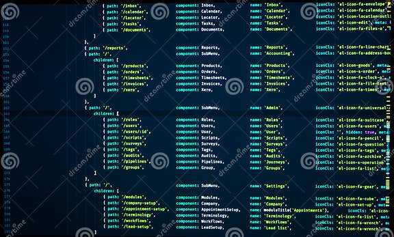 Web Page Java Script Code On Computer Monitor Software Computer 9841