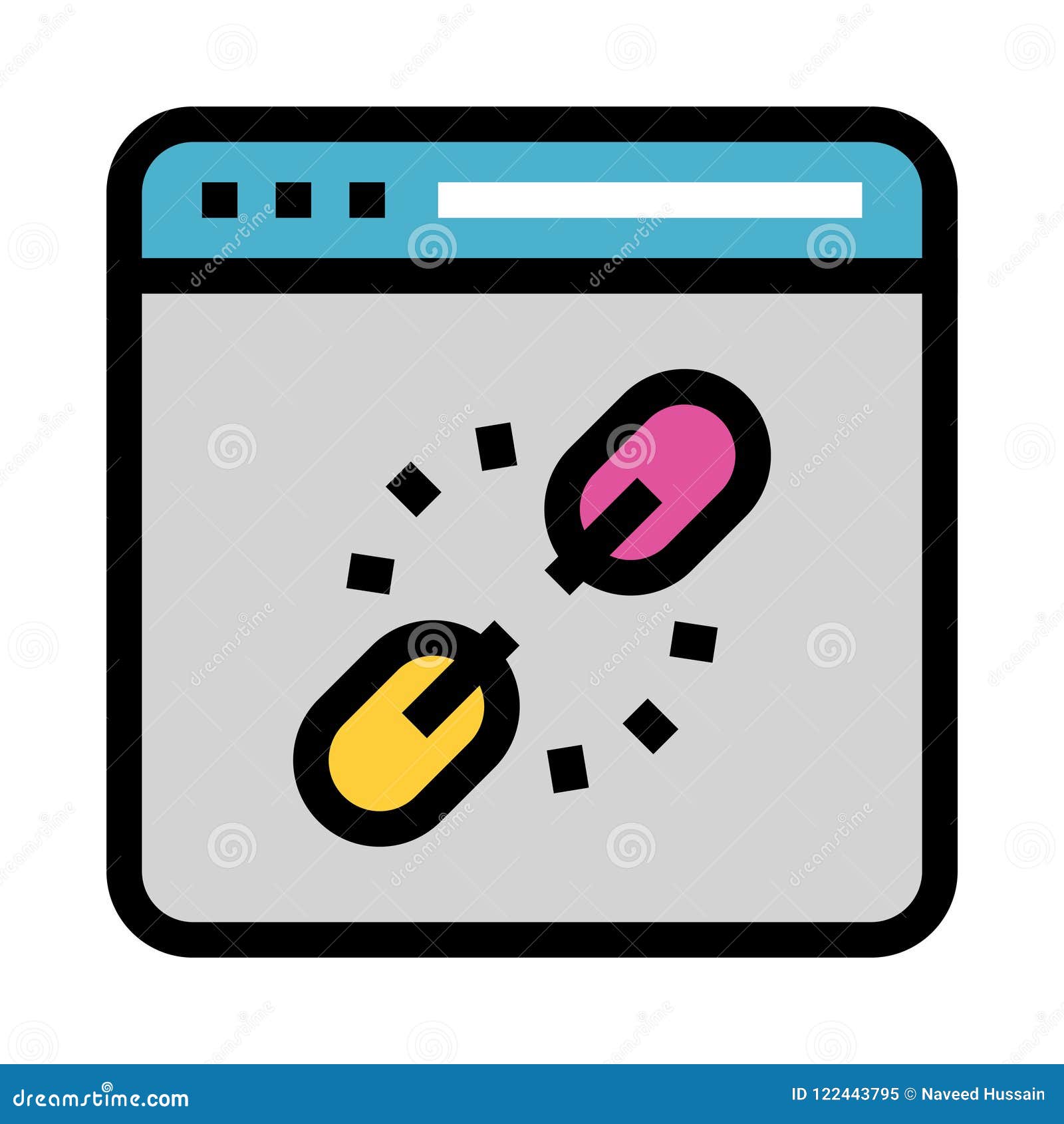 Web Page Link Break Color Line Icon Stock Illustration - Illustration ...