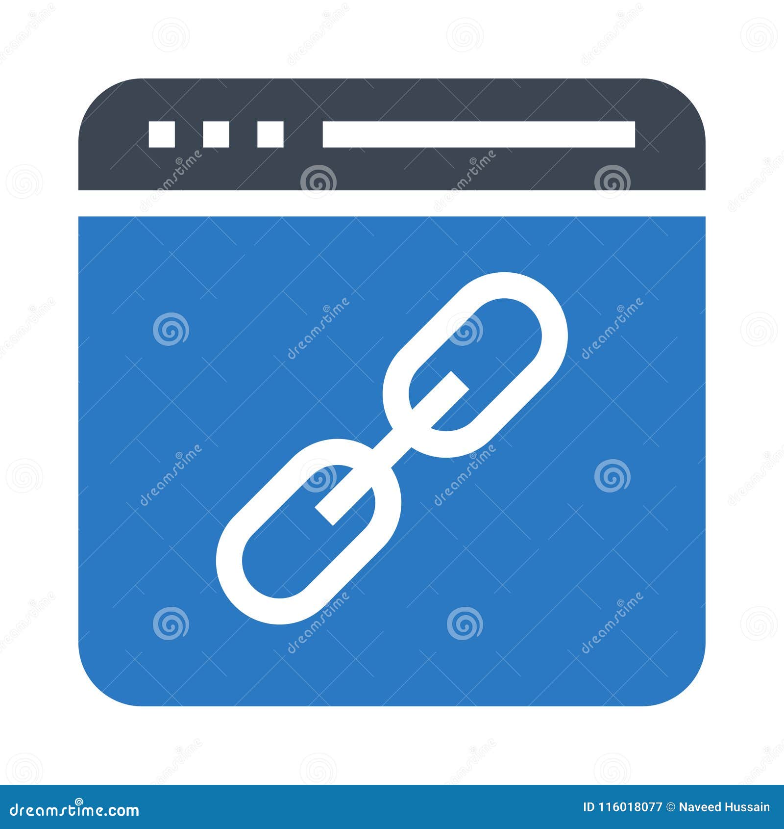 Web Page Link Glyphs Double Color Icon Stock Illustration ...