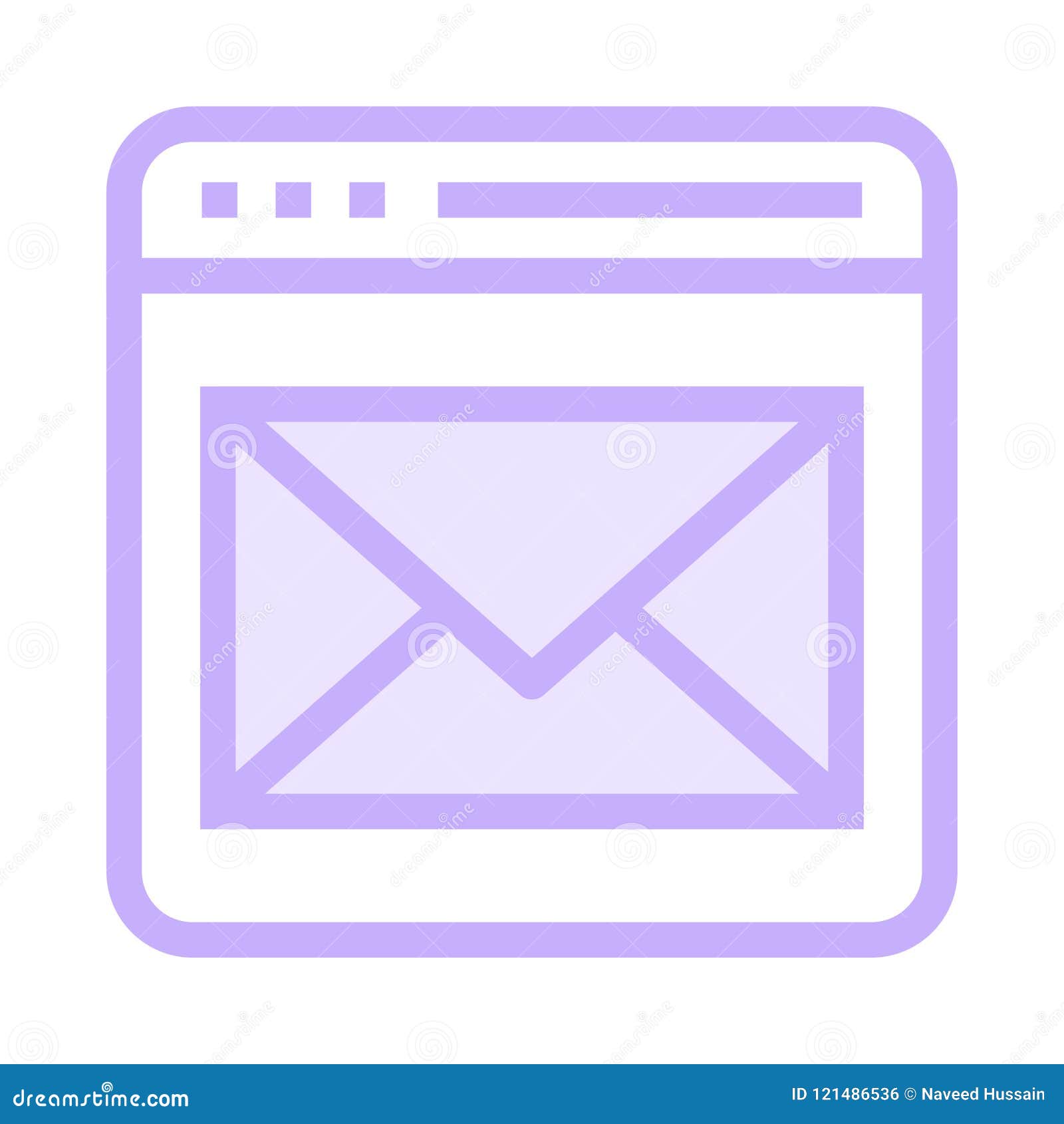 Web Page Mail Color Line Icon Stock Illustration - Illustration of ...
