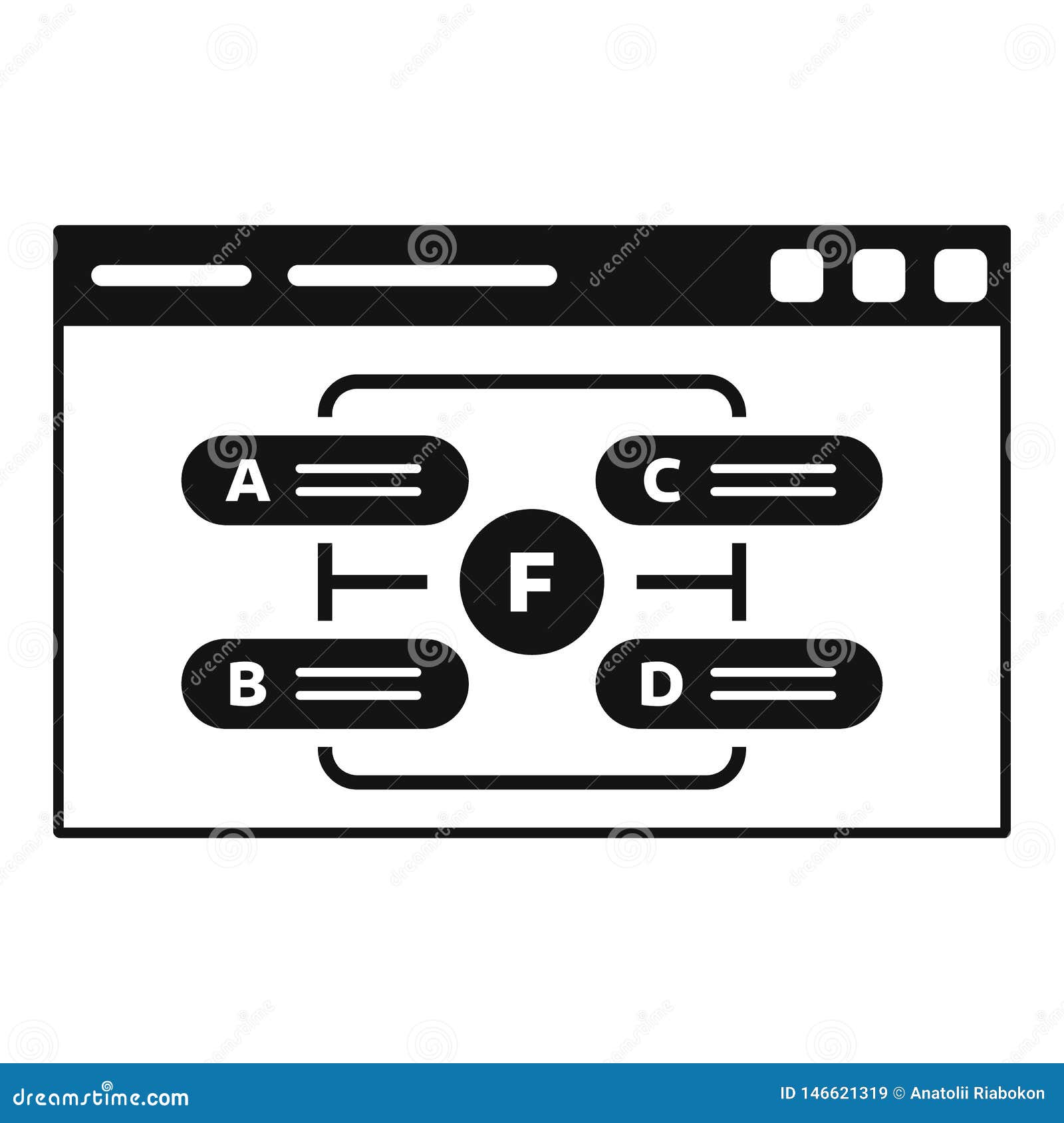 Web Page Management Icon, Simple Style Stock Vector - Illustration of ...