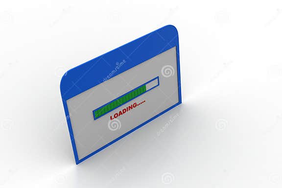 Web Page Showing Loading Screen Stock Photo - Image of background ...
