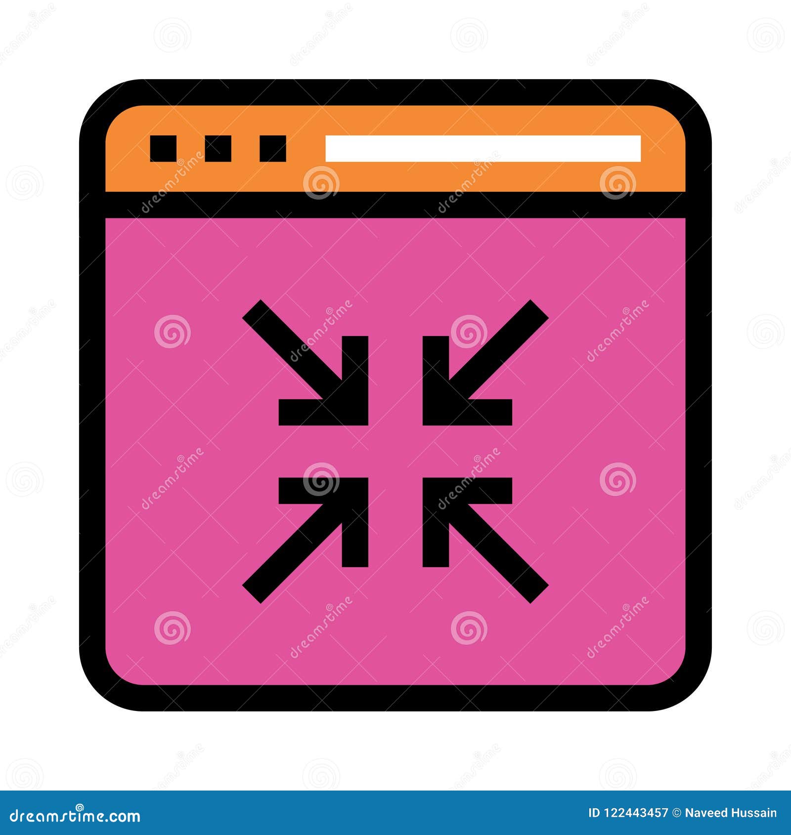 Web Page Small Screen Color Line Icon Stock Illustration - Illustration ...