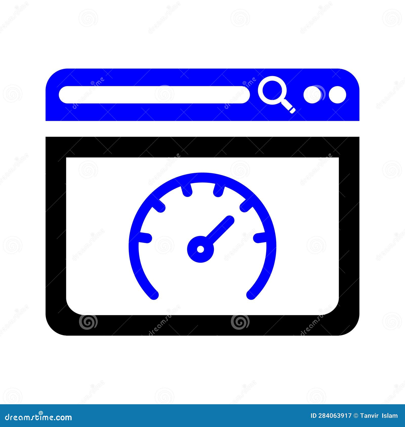 Web Page Speed Icon stock vector. Illustration of design - 284063917