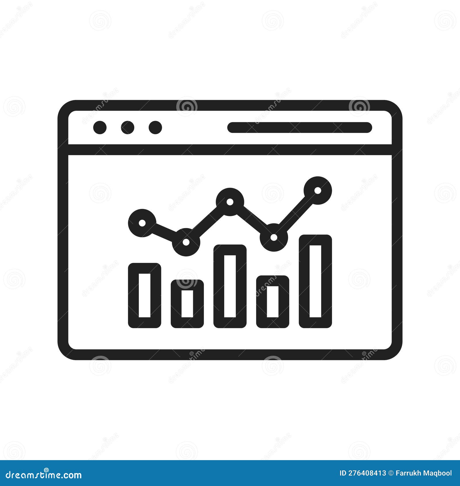 Web Page Statistics Icon Vector Image. Suitable for Mobile Apps, Web ...