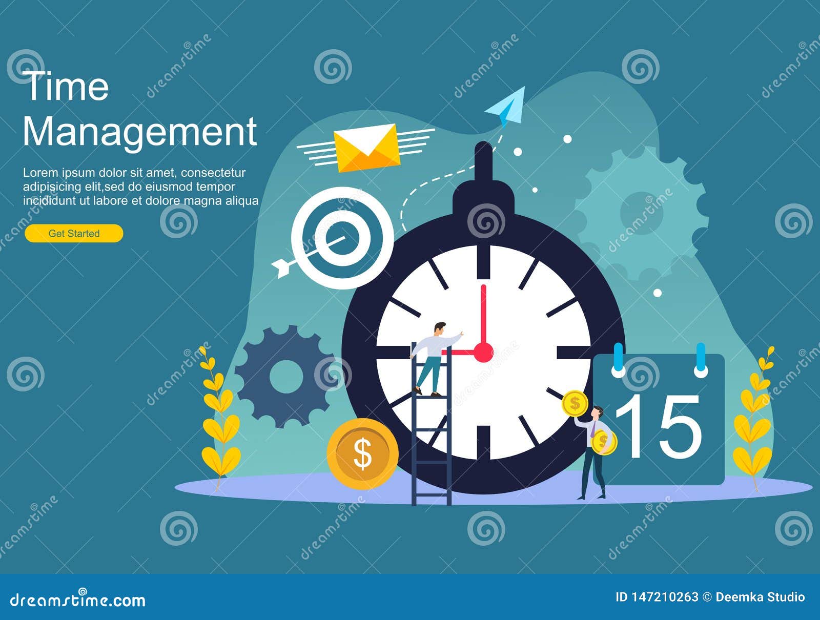 Web Page Time Management and Procrastination Concept. Planning and ...