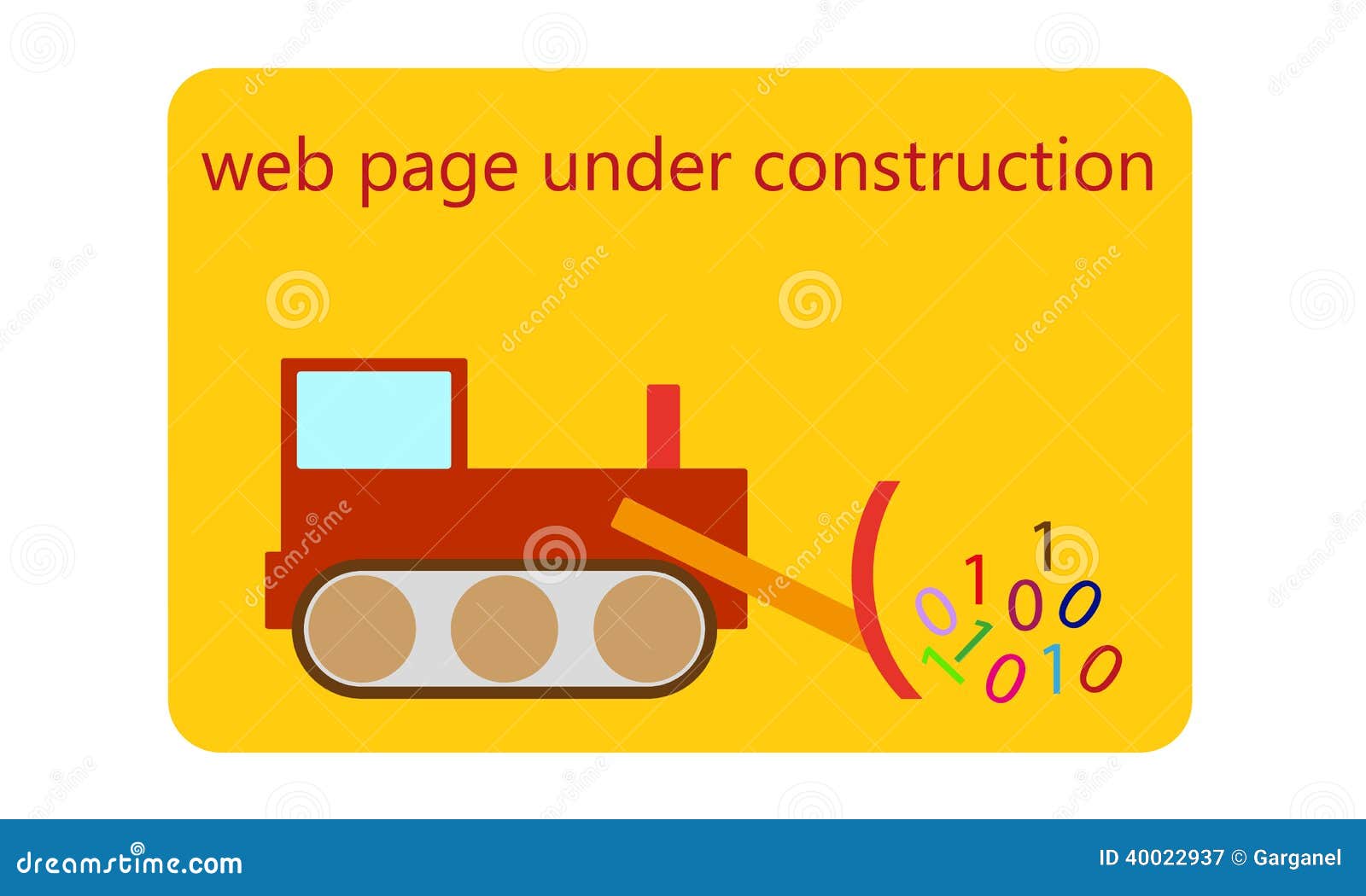 Web Page Under Construction Stock Vector - Illustration of notice, edit ...