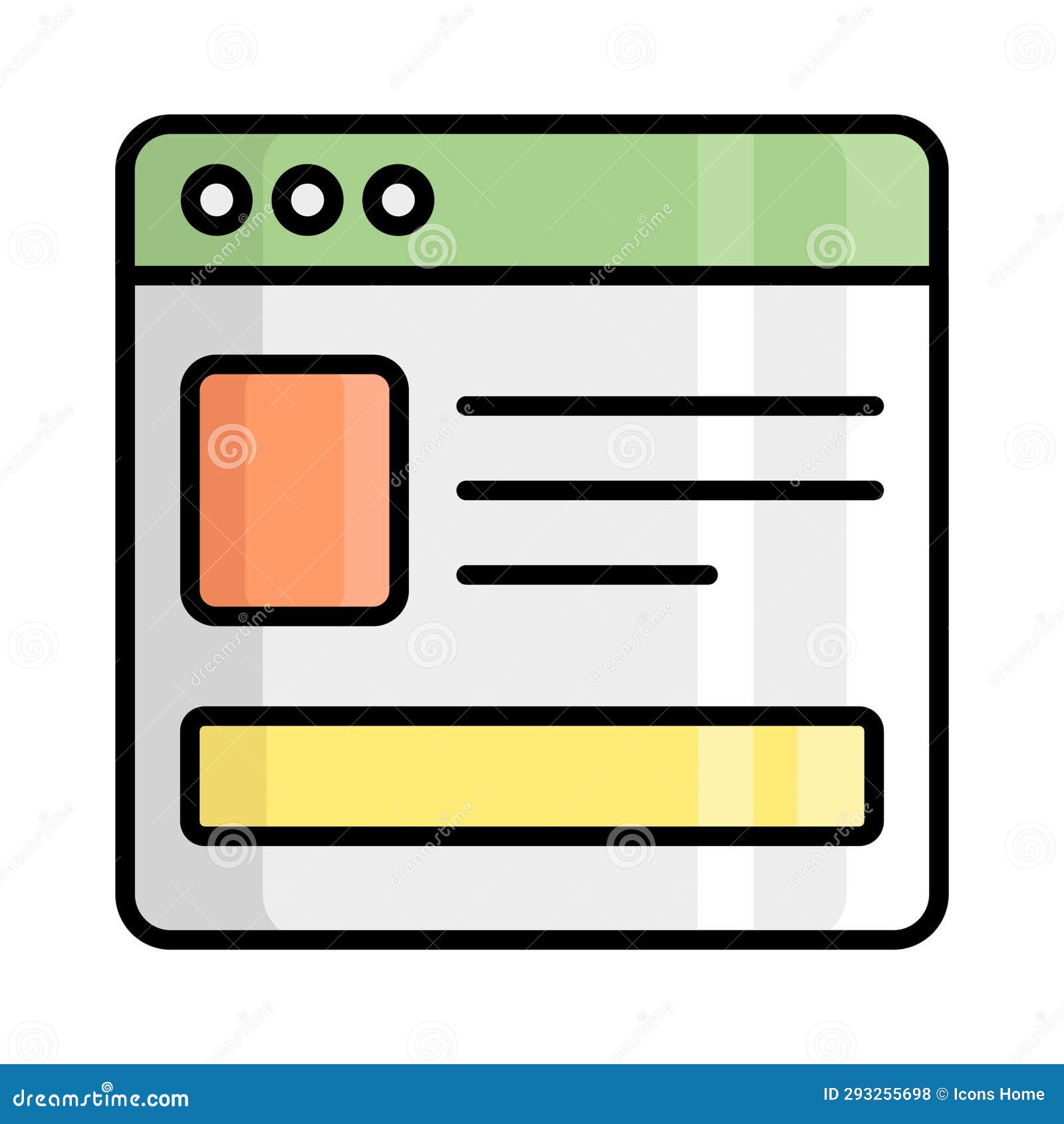 Web Page Vector Icon Isolated on White Background Stock Illustration ...