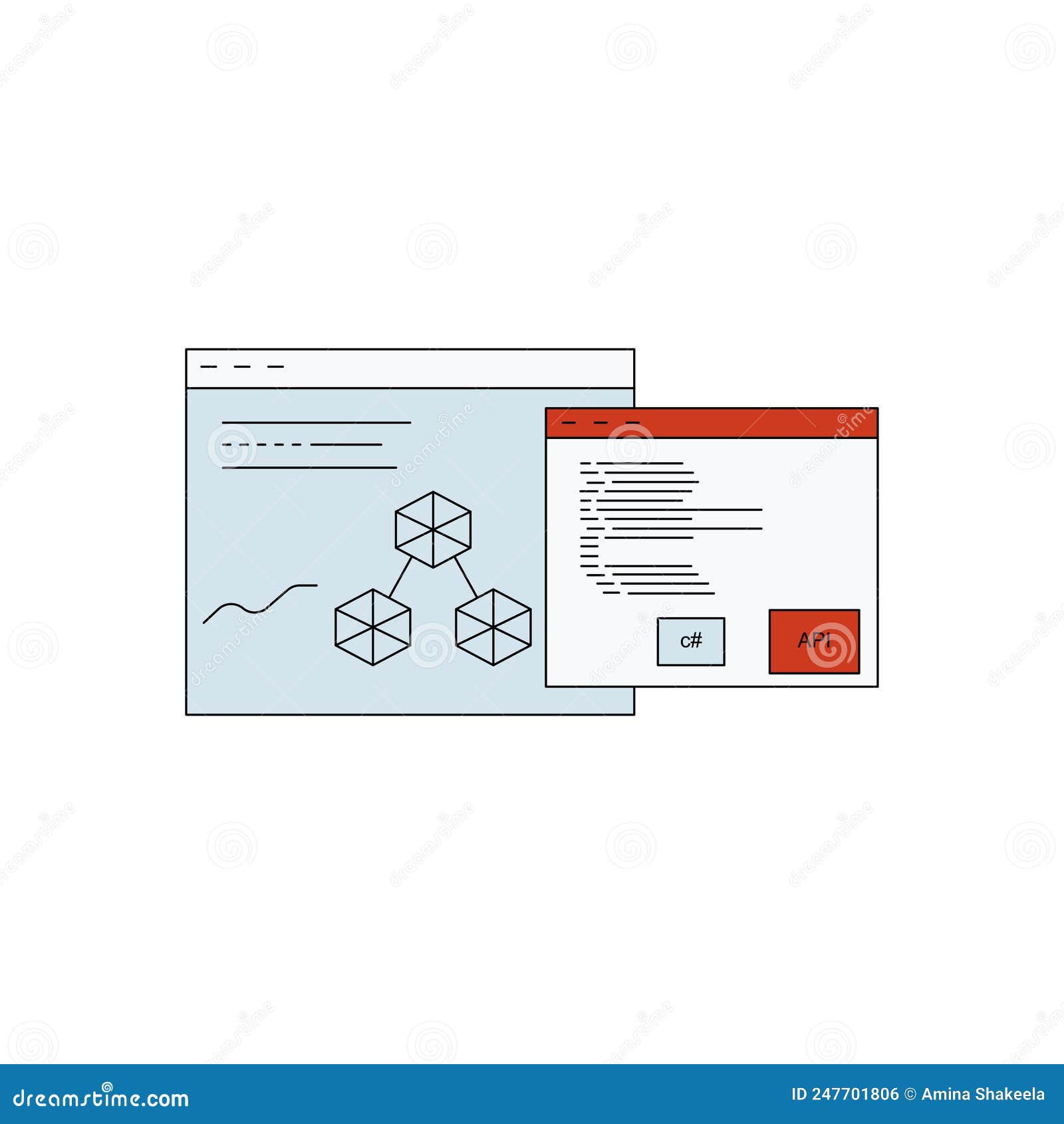 The Web Pages Contains a Lot of Information Stock Vector - Illustration ...