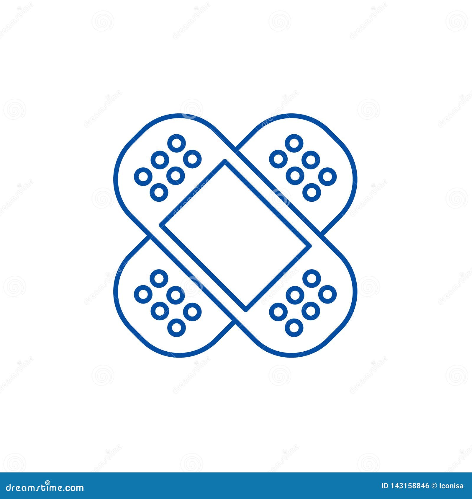 Patch Line Icon Concept. Patch Flat Vector Symbol, Sign, Outline ...