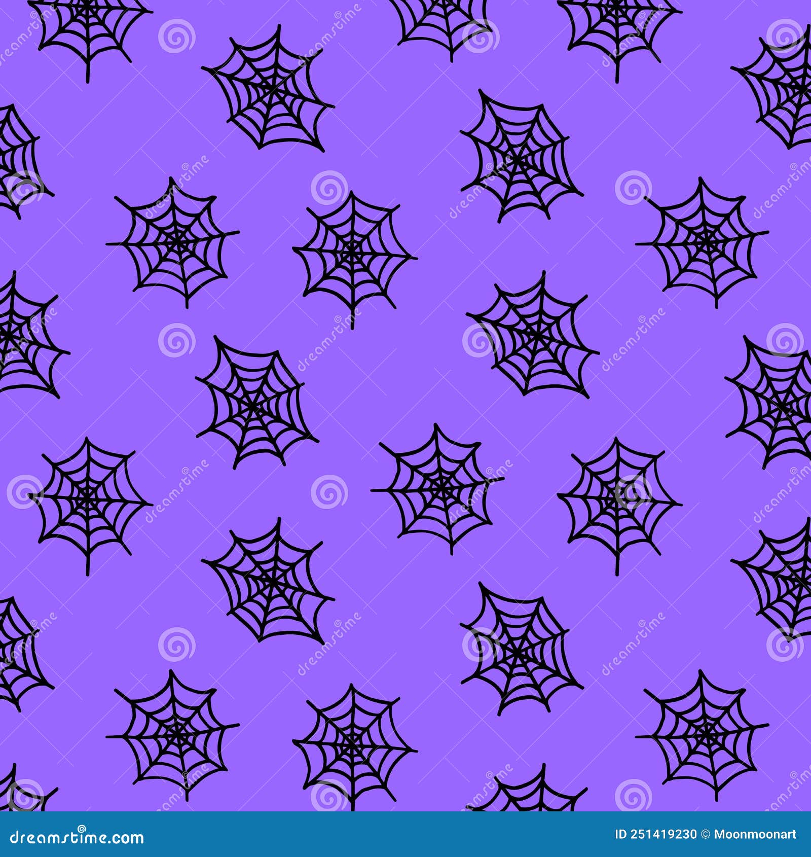 Web Patern on a Purple Background. Halloween Pattern Stock Vector ...