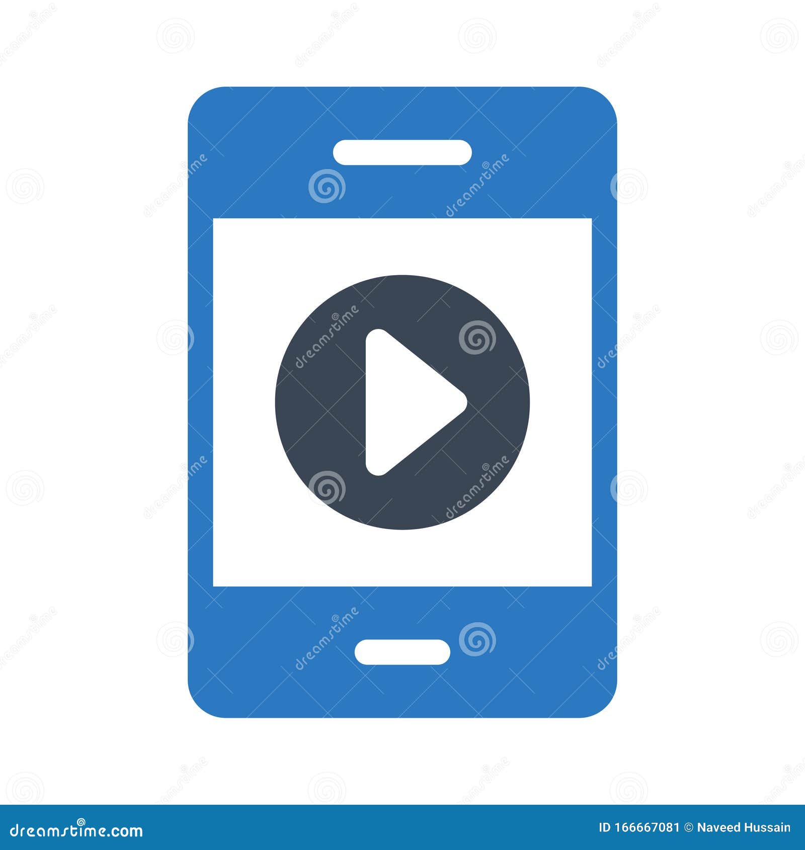 Phone Video Vector Glyph Color Icon Stock Illustration - Illustration ...