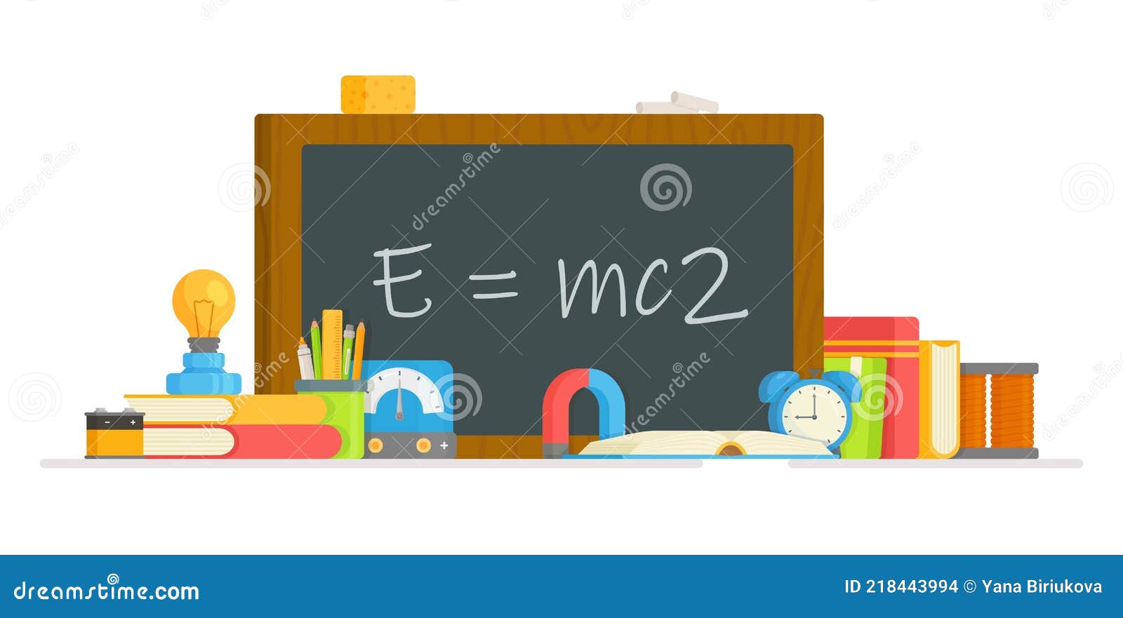 Vector Illustration of Conducting an Experiment with Physical ...