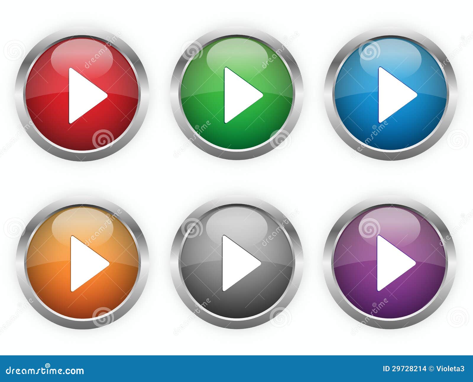 Play Buttons And Icons For Game Ui Cartoon Vector | CartoonDealer.com ...