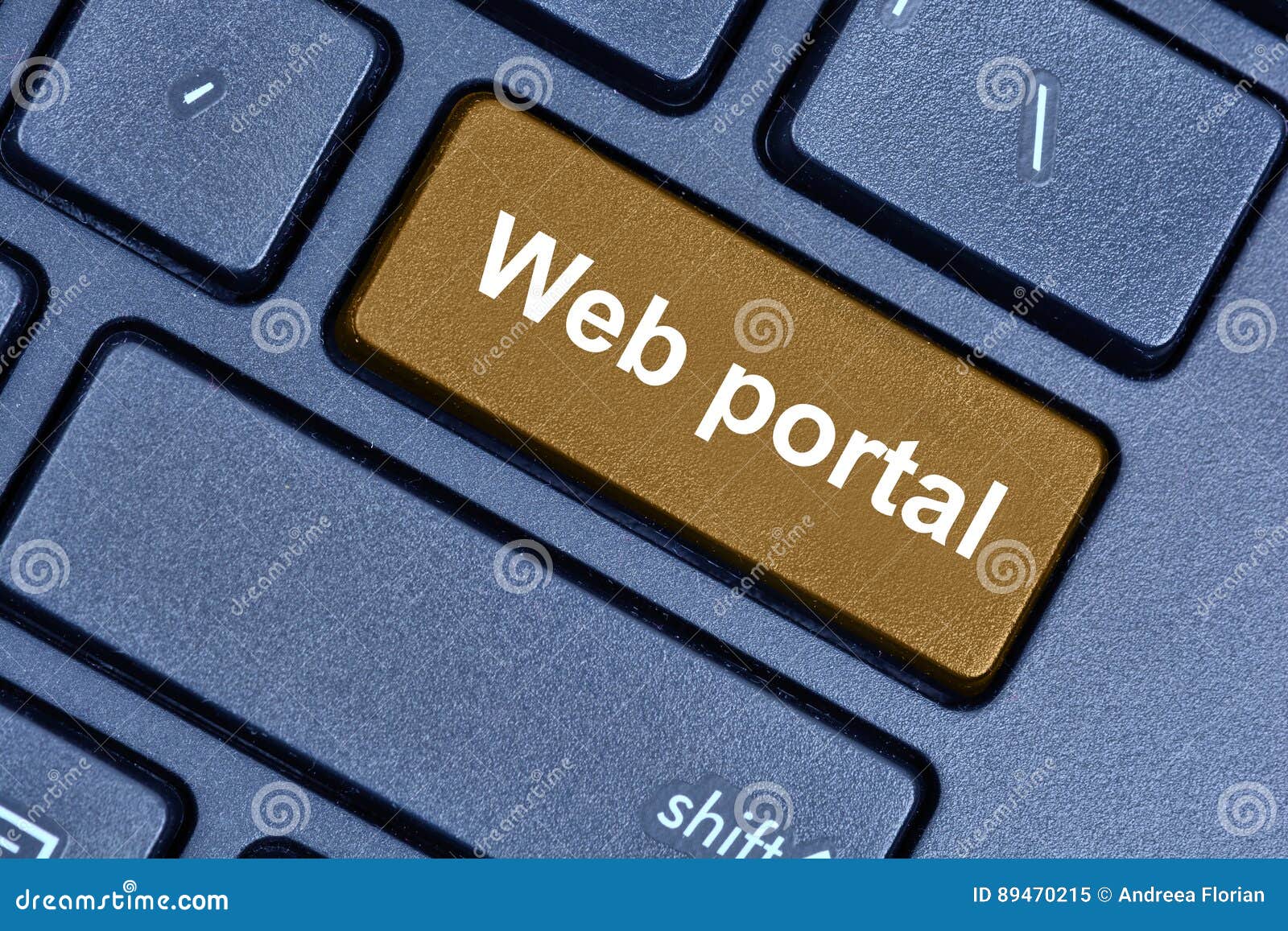 Web Portal Words on Computer Keyboard Stock Image - Image of portal ...