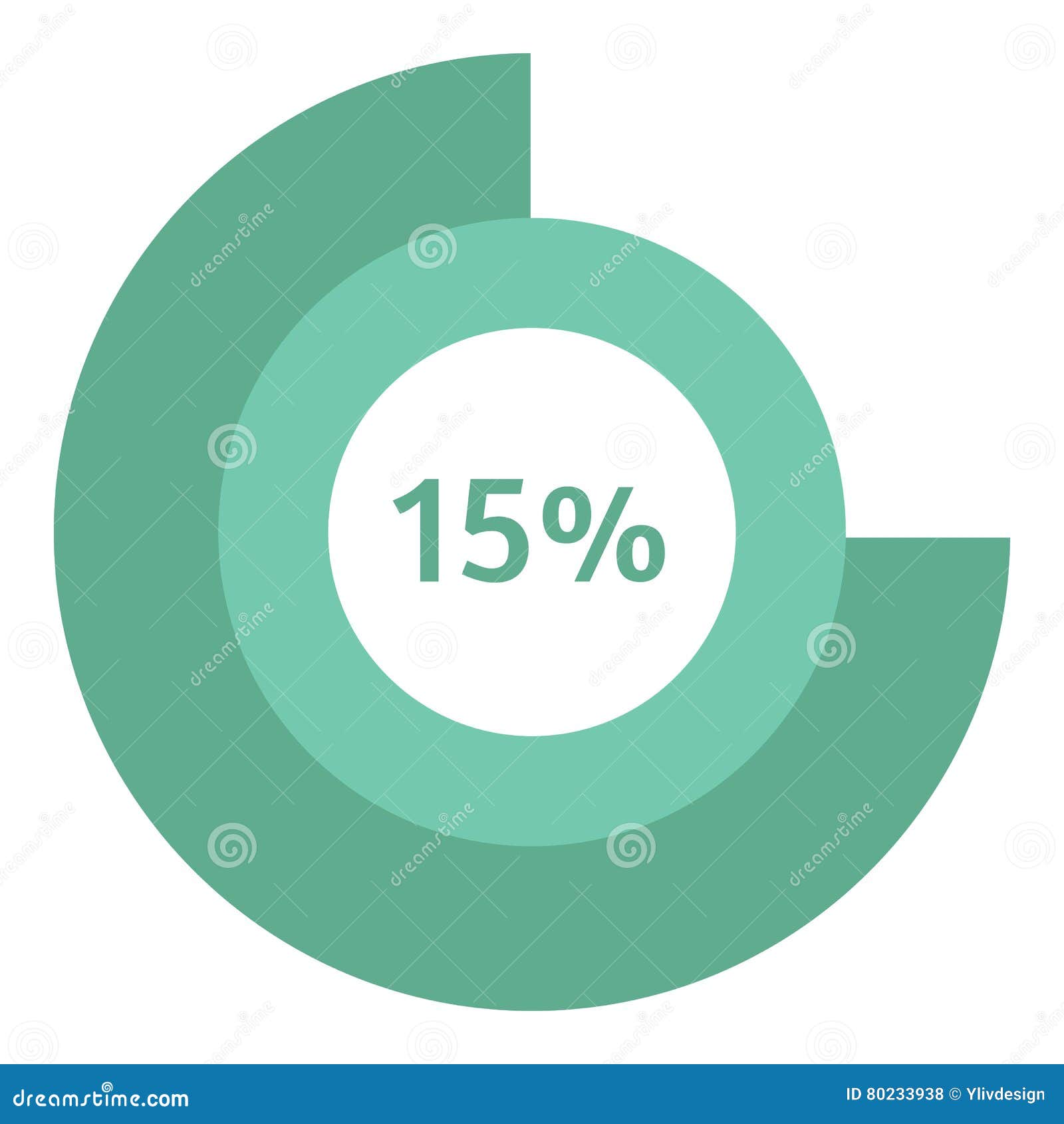 Web Preloader 15 Percent Icon, Flat Style Stock Vector - Illustration ...