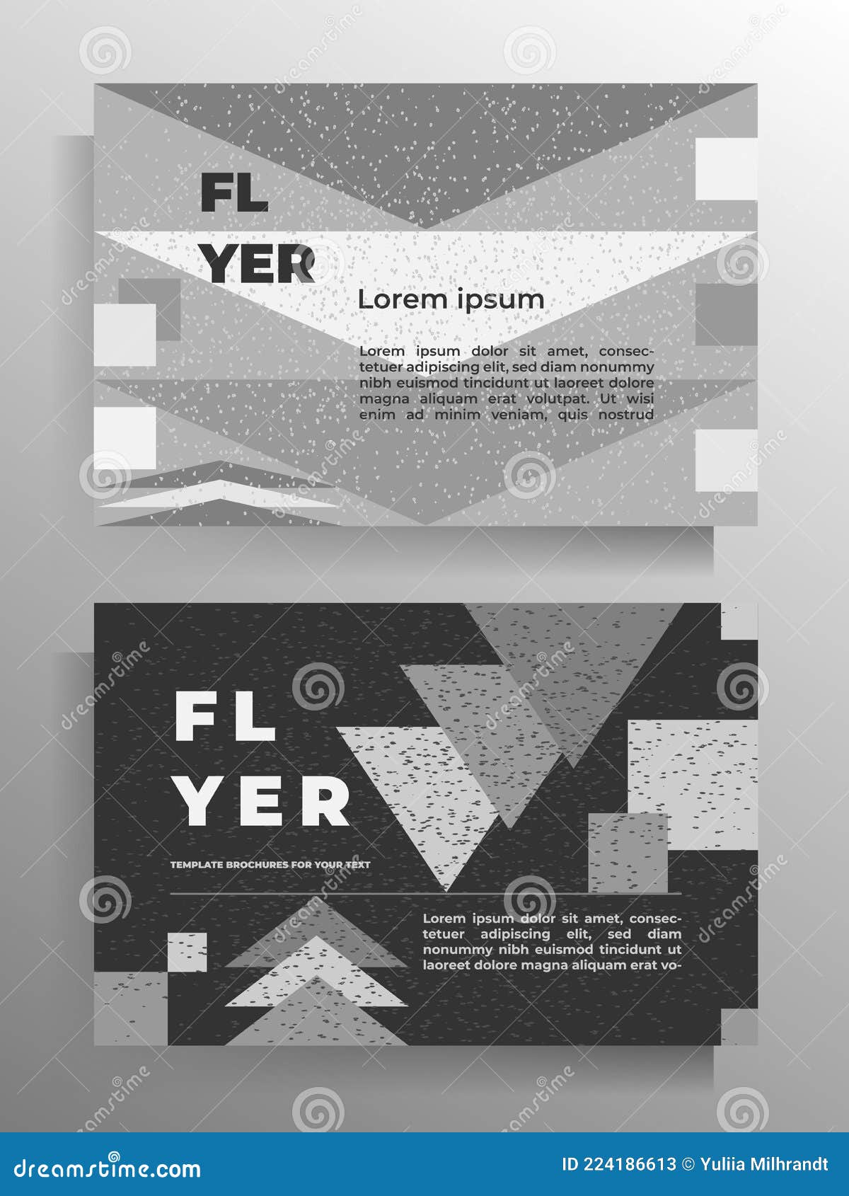Print Cover Design. a Set of Templates Stock Illustration ...
