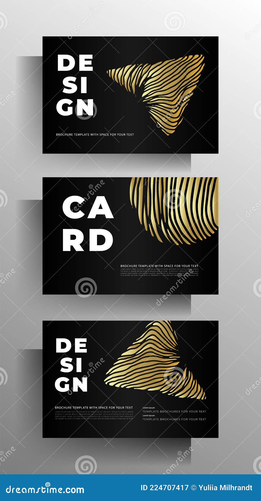 Print Cover Design Template Set. Stock Illustration - Illustration of ...
