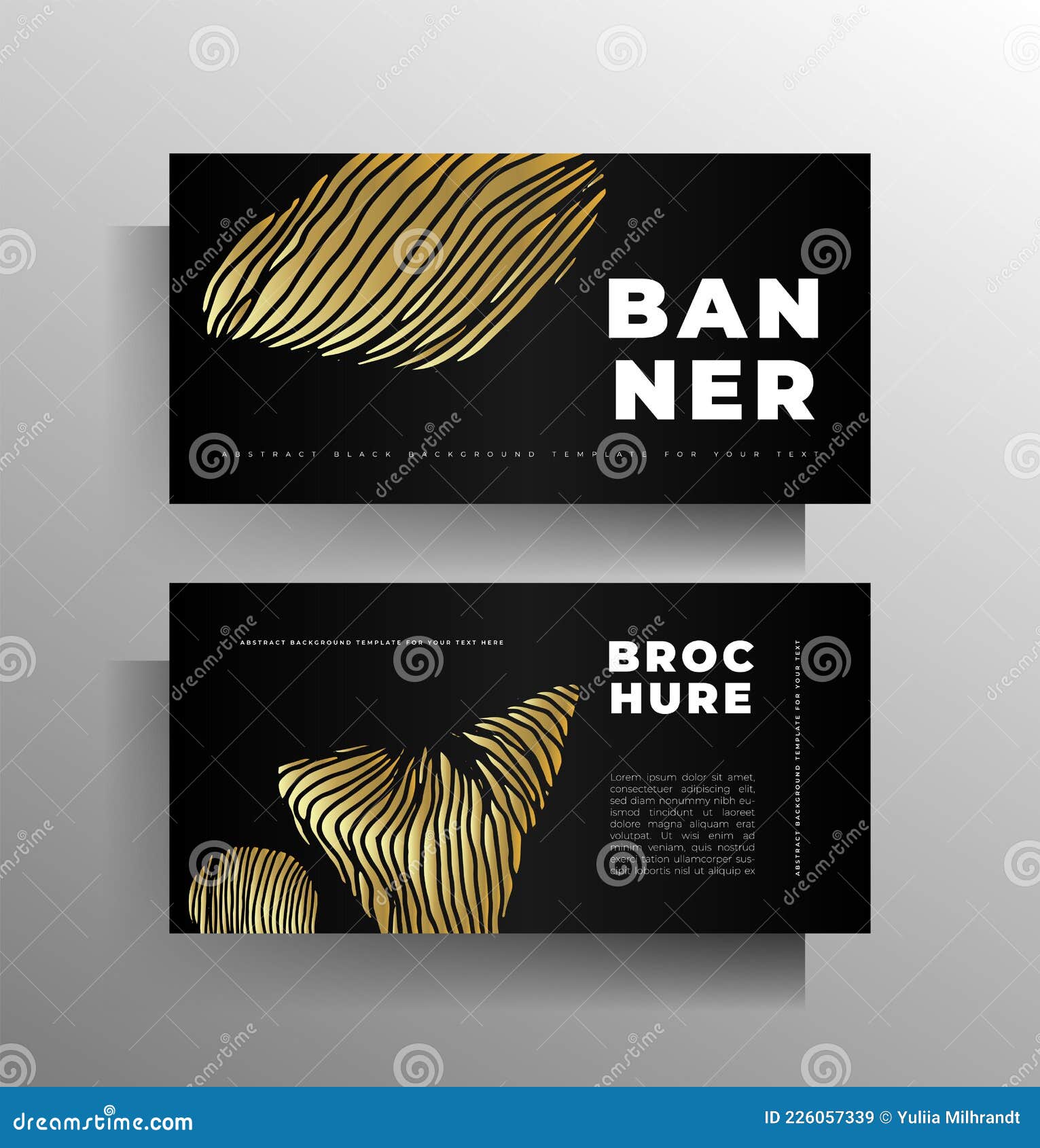 Print Cover Design Template Set. Stock Illustration - Illustration of ...