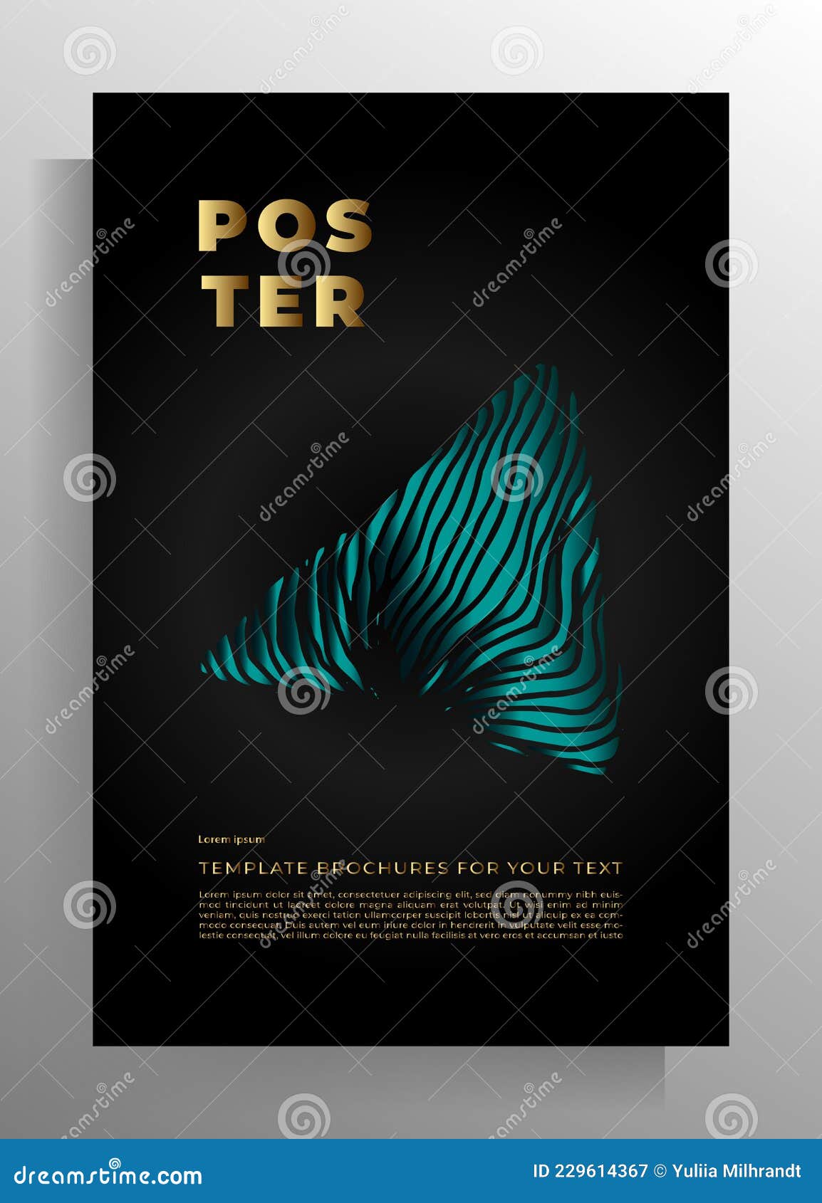 Print Cover Design Template. Stock Illustration - Illustration of flyer ...