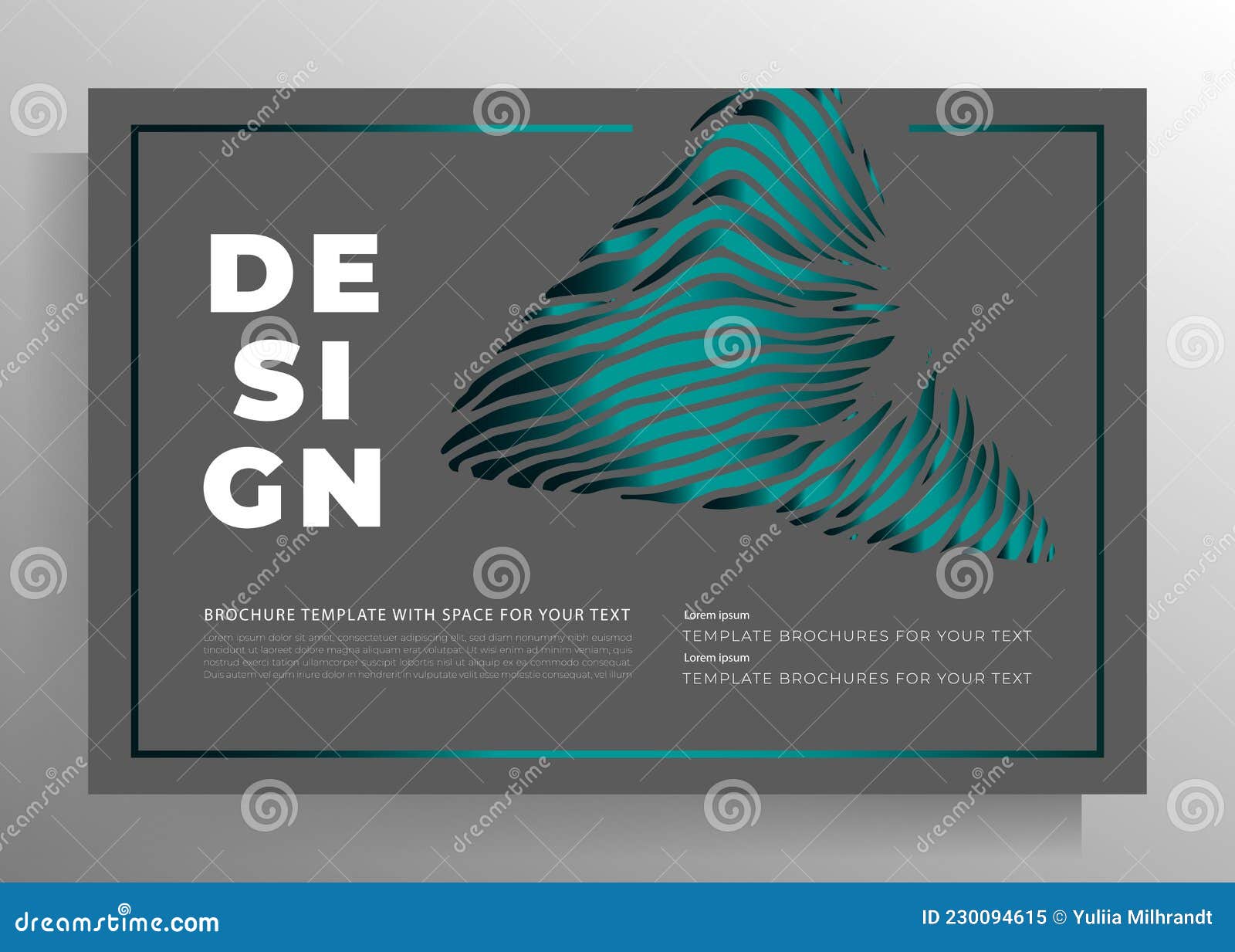 Print Cover Design Template. Stock Illustration - Illustration of album ...