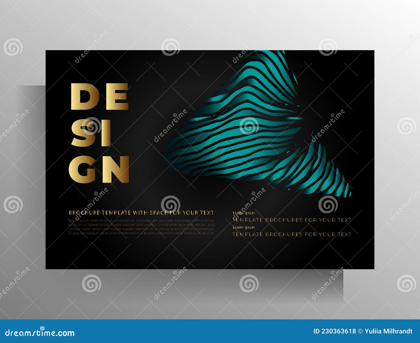 Print Cover Design Template. Stock Illustration - Illustration of blank ...