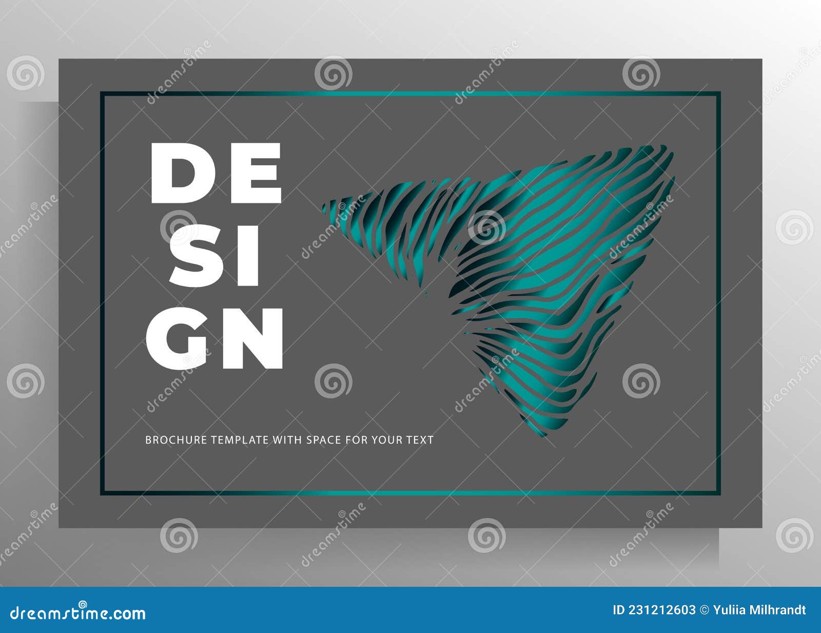 Print Cover Design Template. Stock Illustration - Illustration of ...